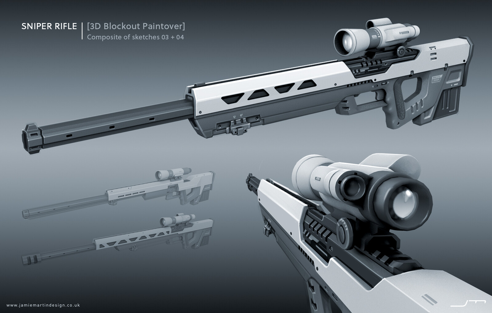 Jamie Martin - Sniper Rifles & Triple-Fire Shotguns - concept art