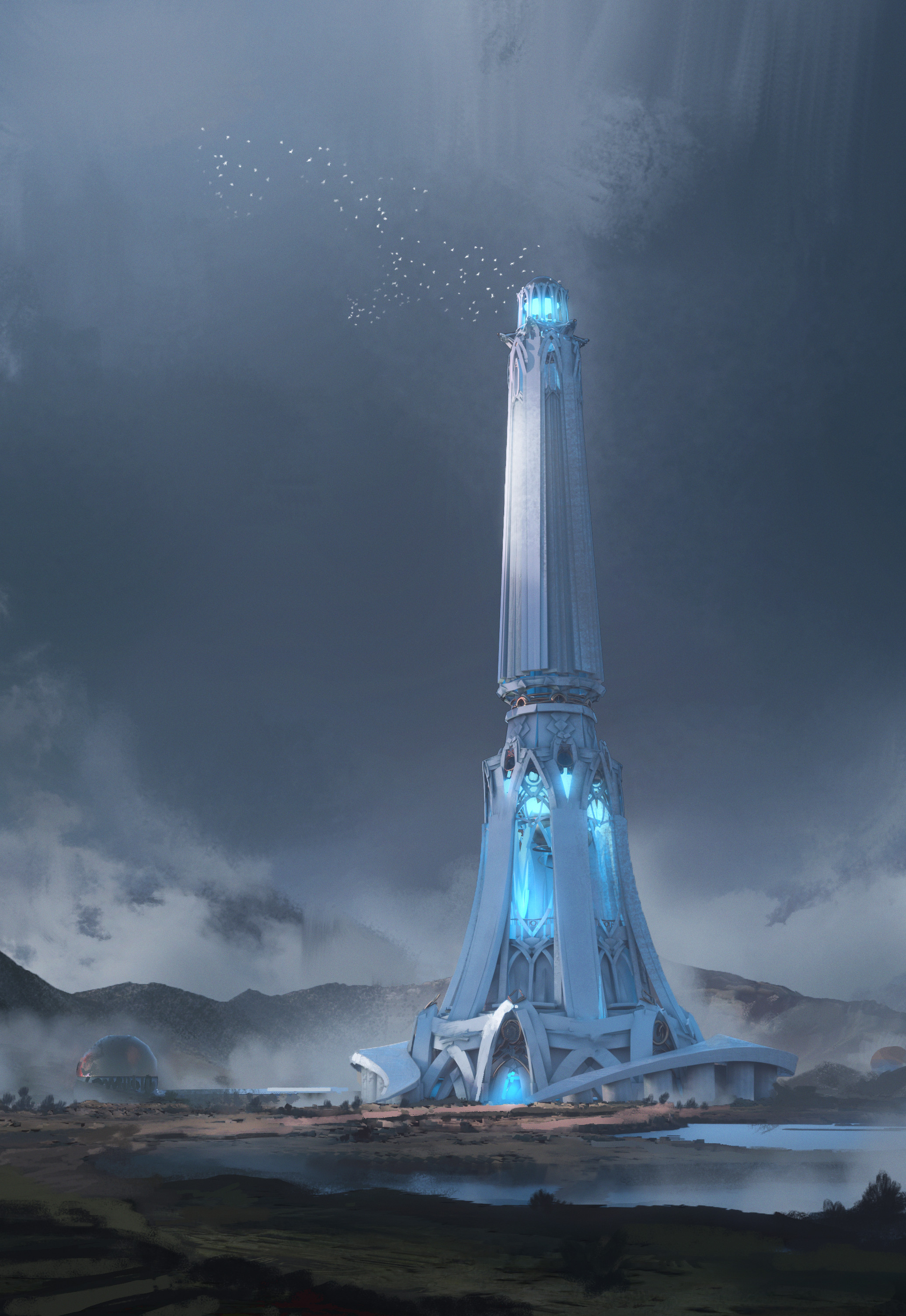 Leon Tukker - Magic the Gathering - Brothers war Urza's Tower concepts
