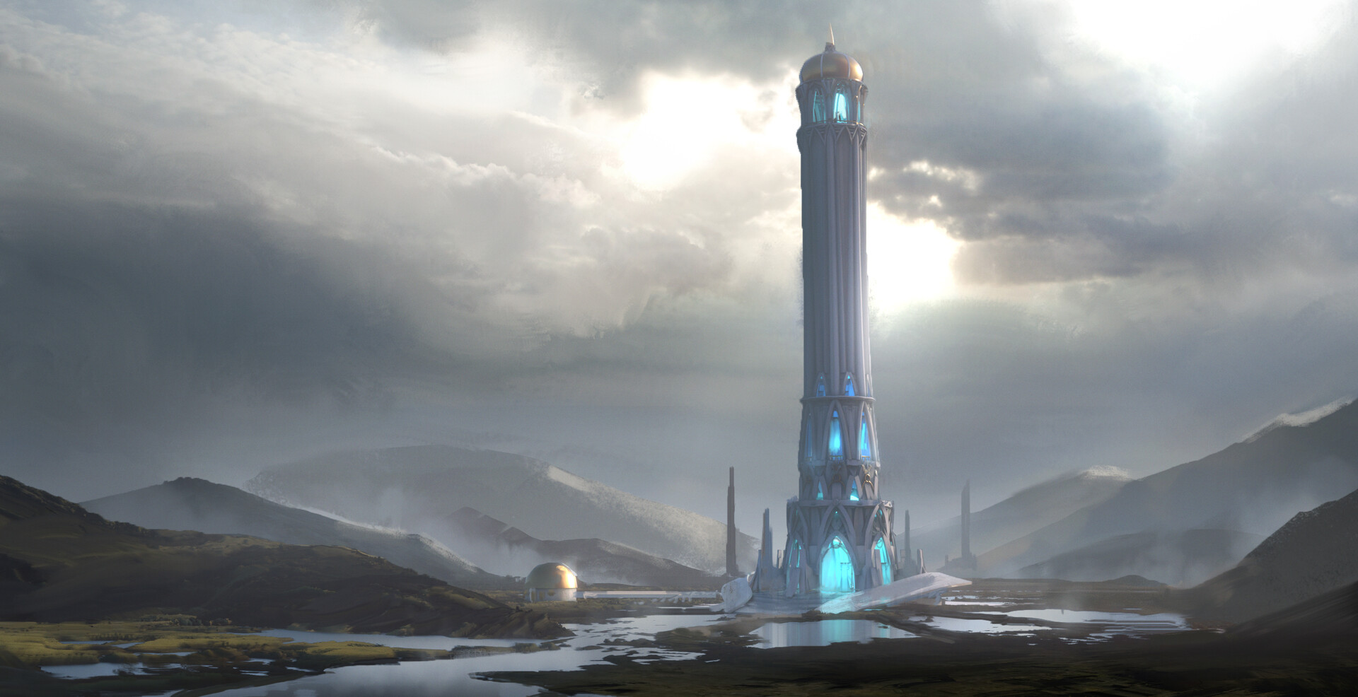Leon Tukker - Magic the Gathering - Brothers war Urza's Tower concepts