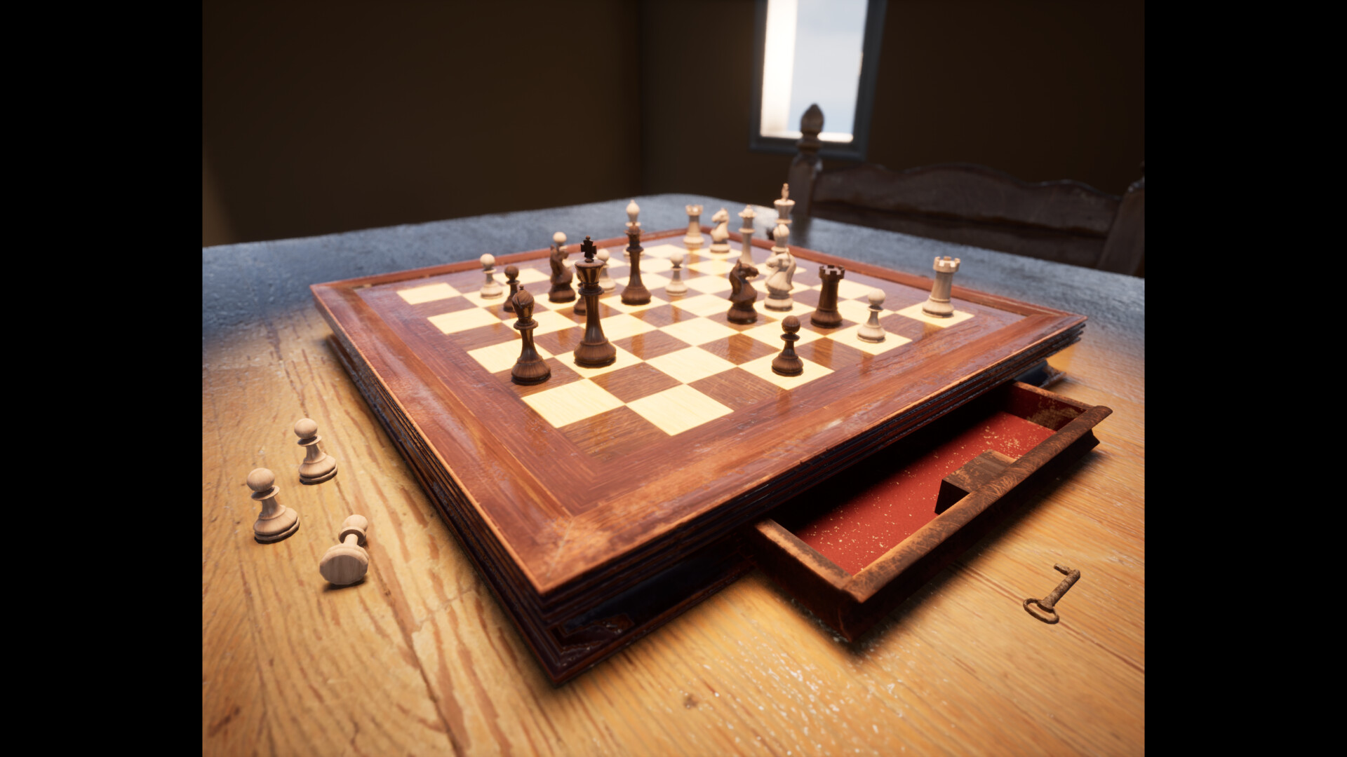 ArtStation - Modelling of a chess game