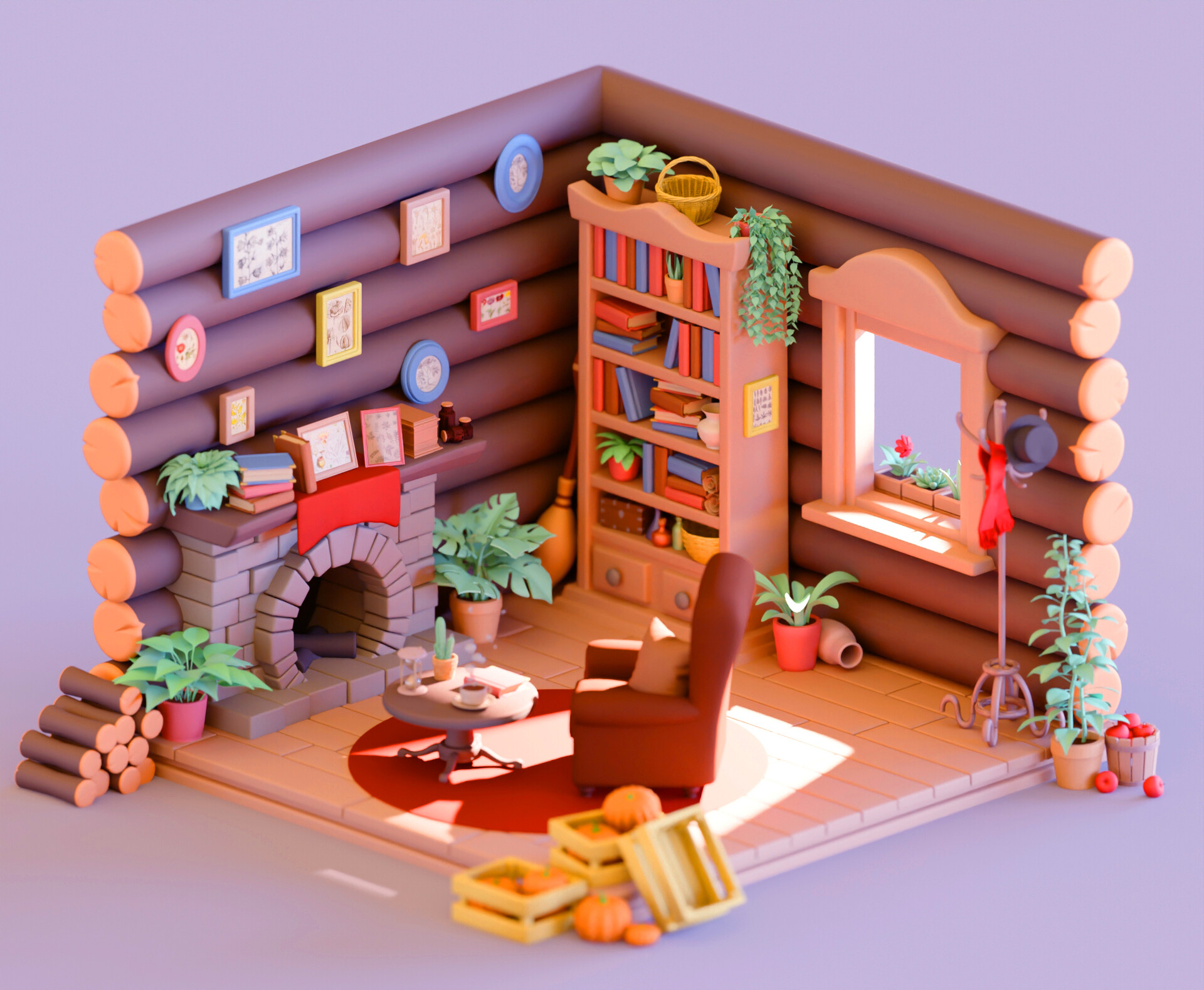 ArtStation - A cosy chalet