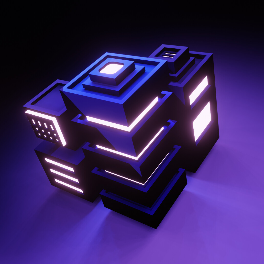 ArtStation - LOW POLY SCI-FI BUILDING