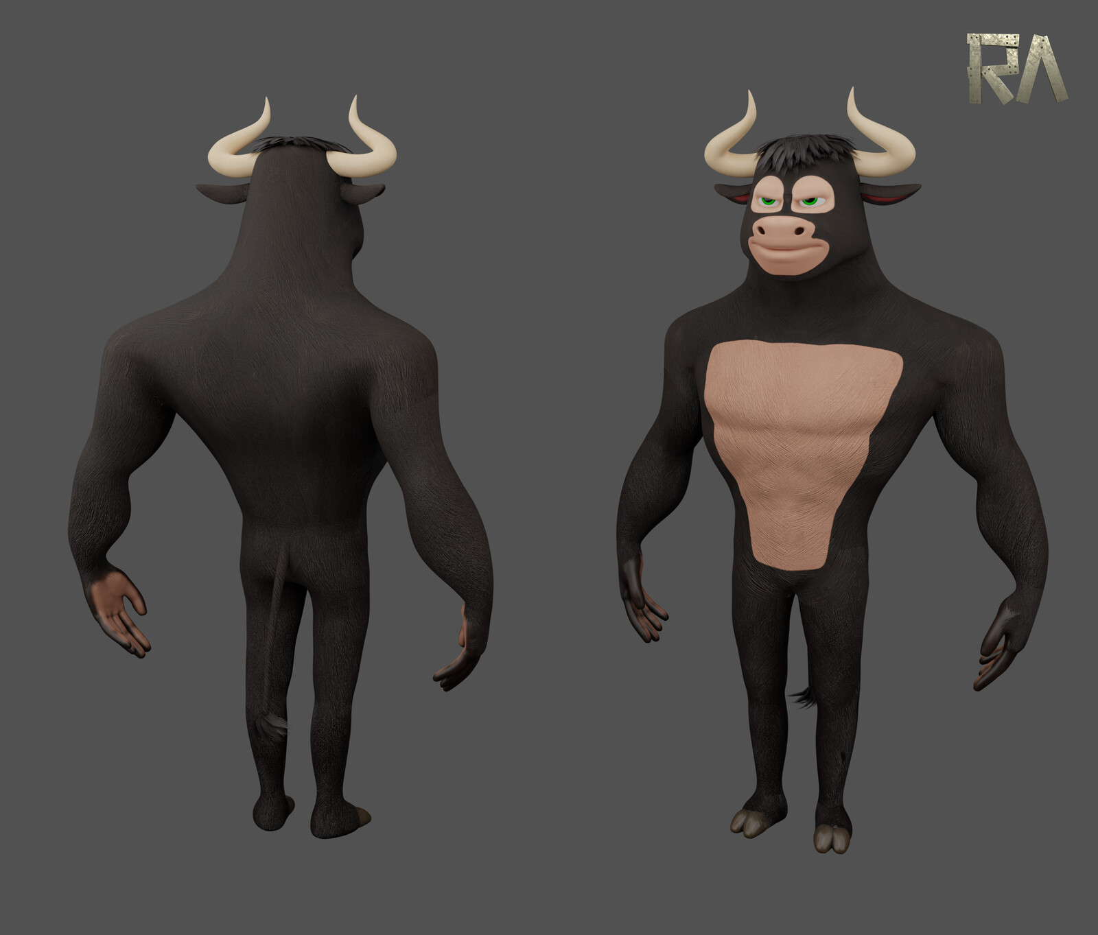 Rahman Aliyev - Humanoid Bison character
