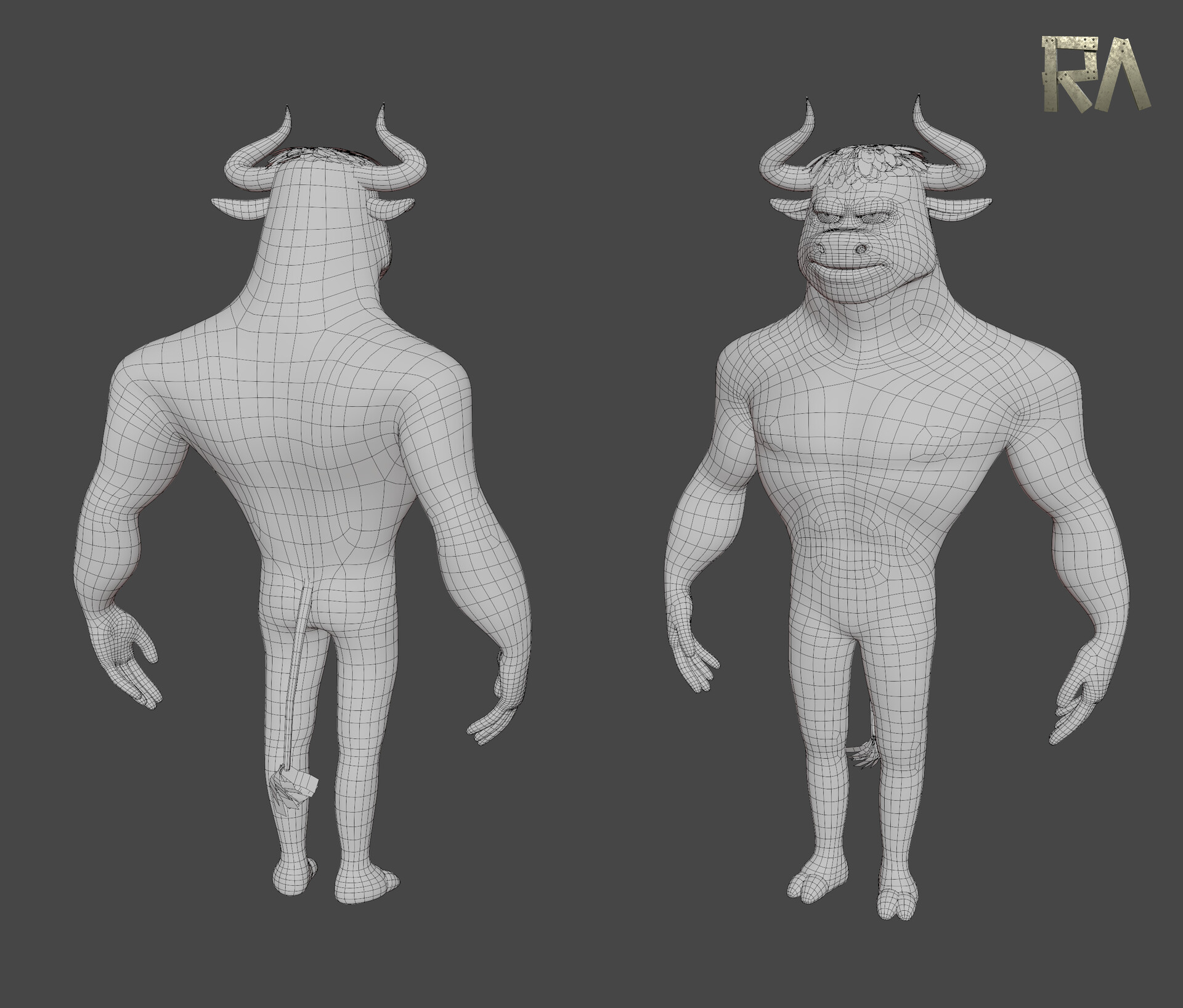 Rahman Aliyev - Humanoid Bison character