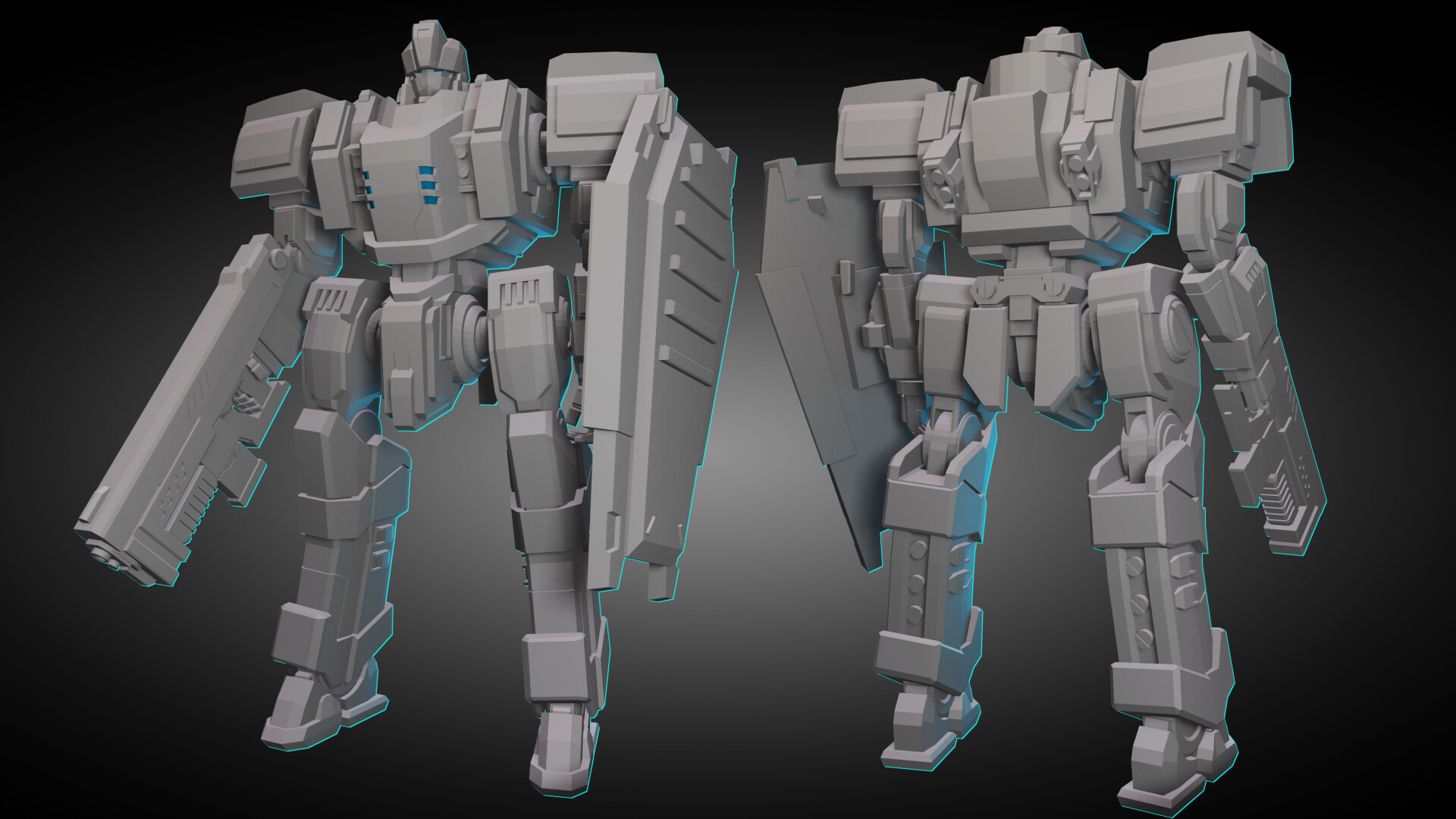 ArtStation - Armored Walker 1 aka. A-Wa1