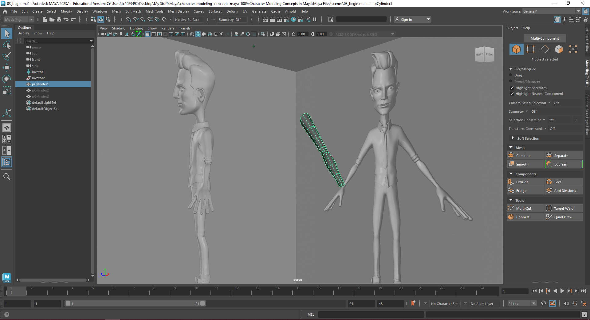 Tristan - Character Modeling Concepts in Maya