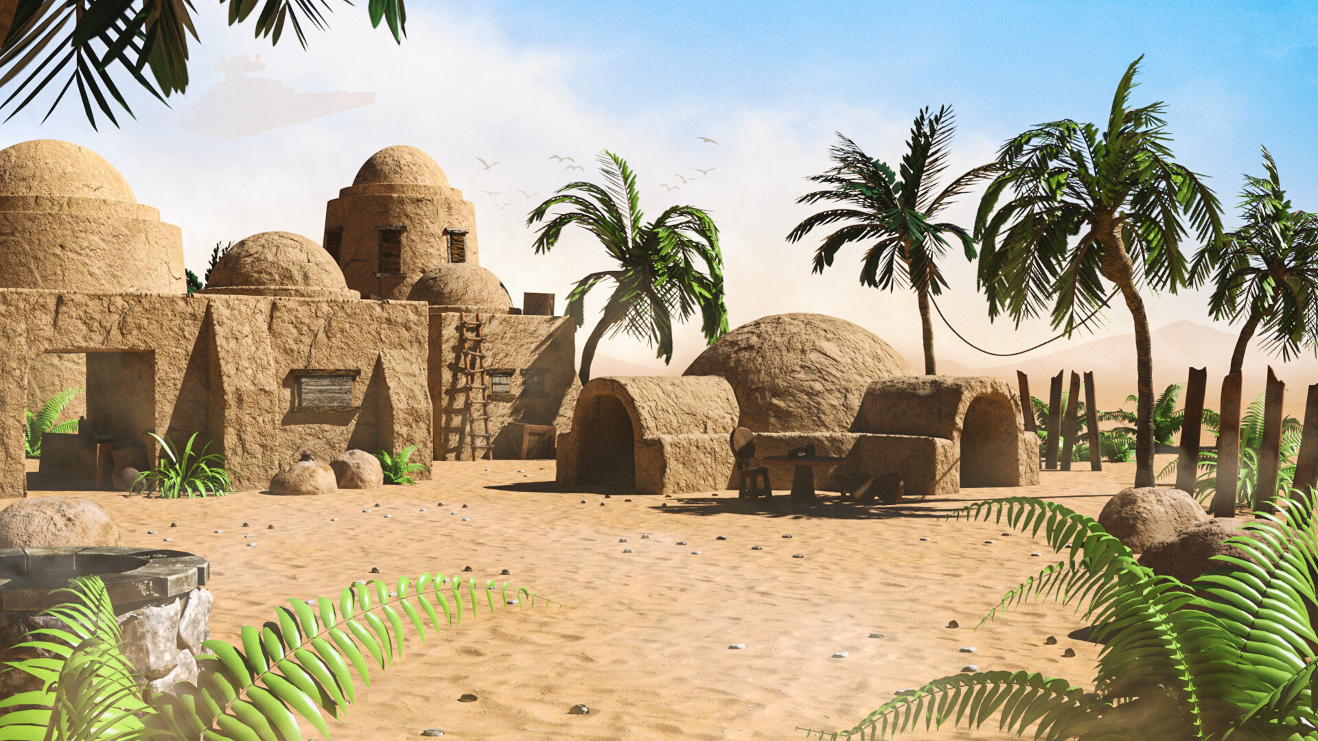 ArtStation - Fantasy Desert House