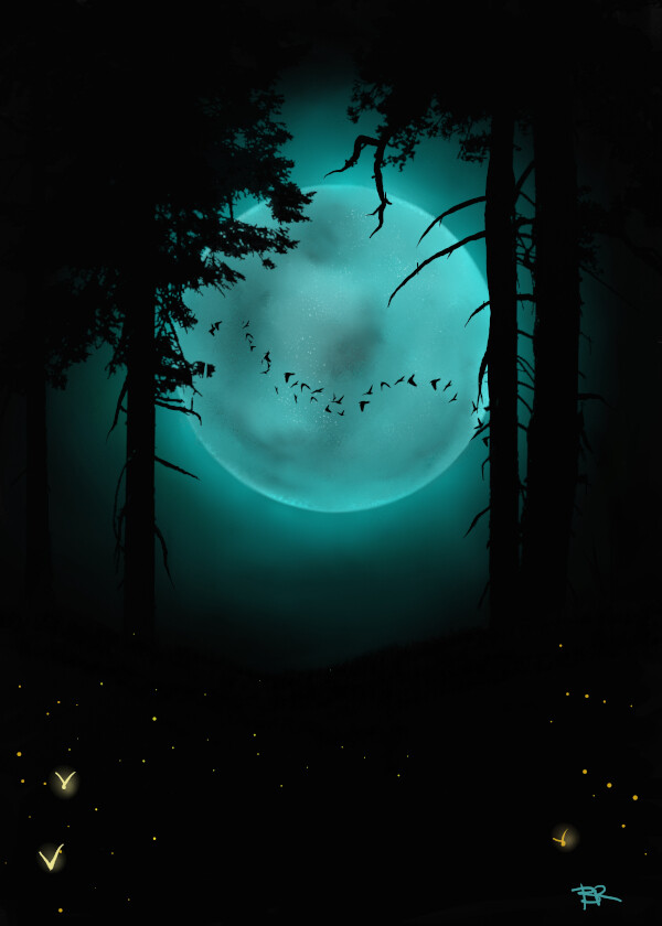 ArtStation - Teal Moon
