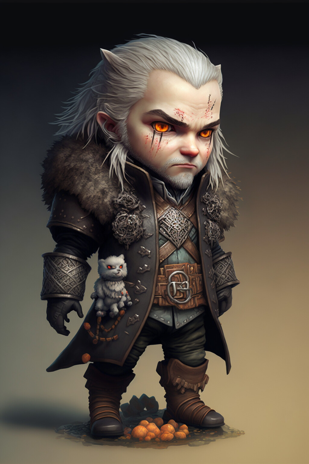 ArtStation - Geralt of Rivia Cute The Witcher Concept Art