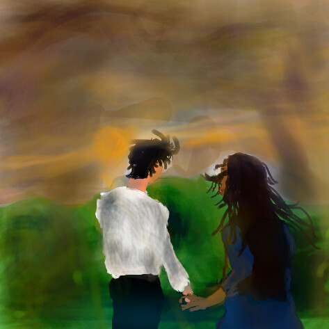 ArtStation - Staring in the sunset