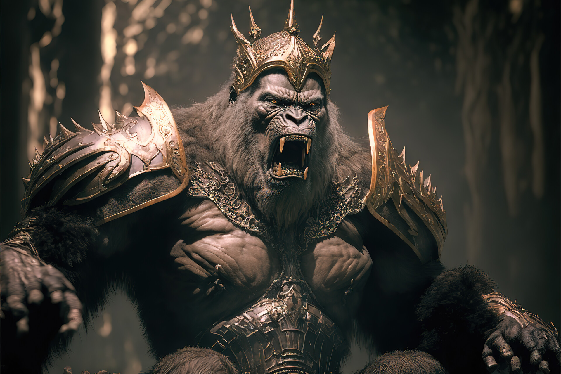 Scott Richard - 41 AI Concepts for Fantasy Beast King