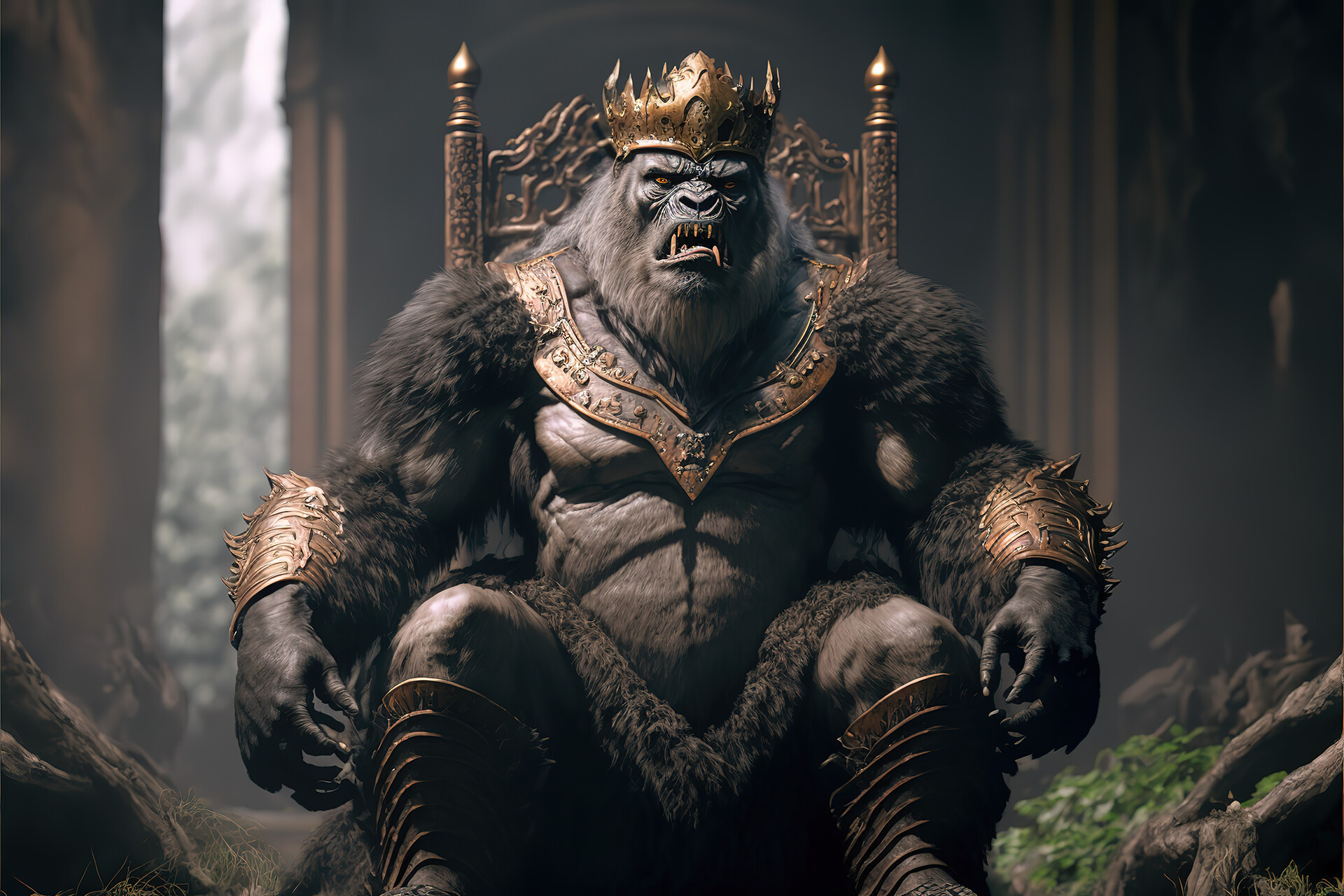 Scott Richard - 41 AI Concepts for Fantasy Beast King