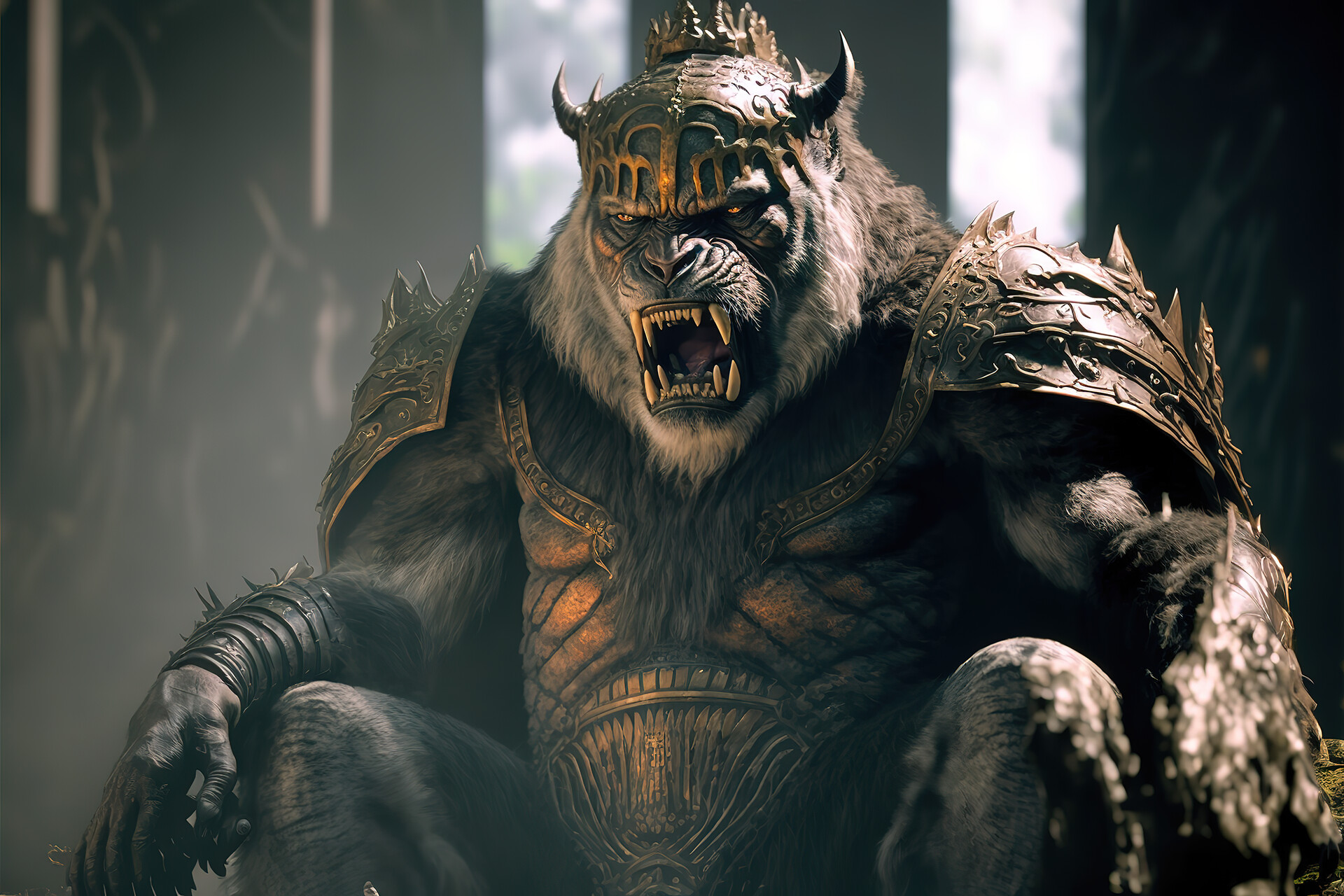 Scott Richard - 41 AI Concepts for Fantasy Beast King