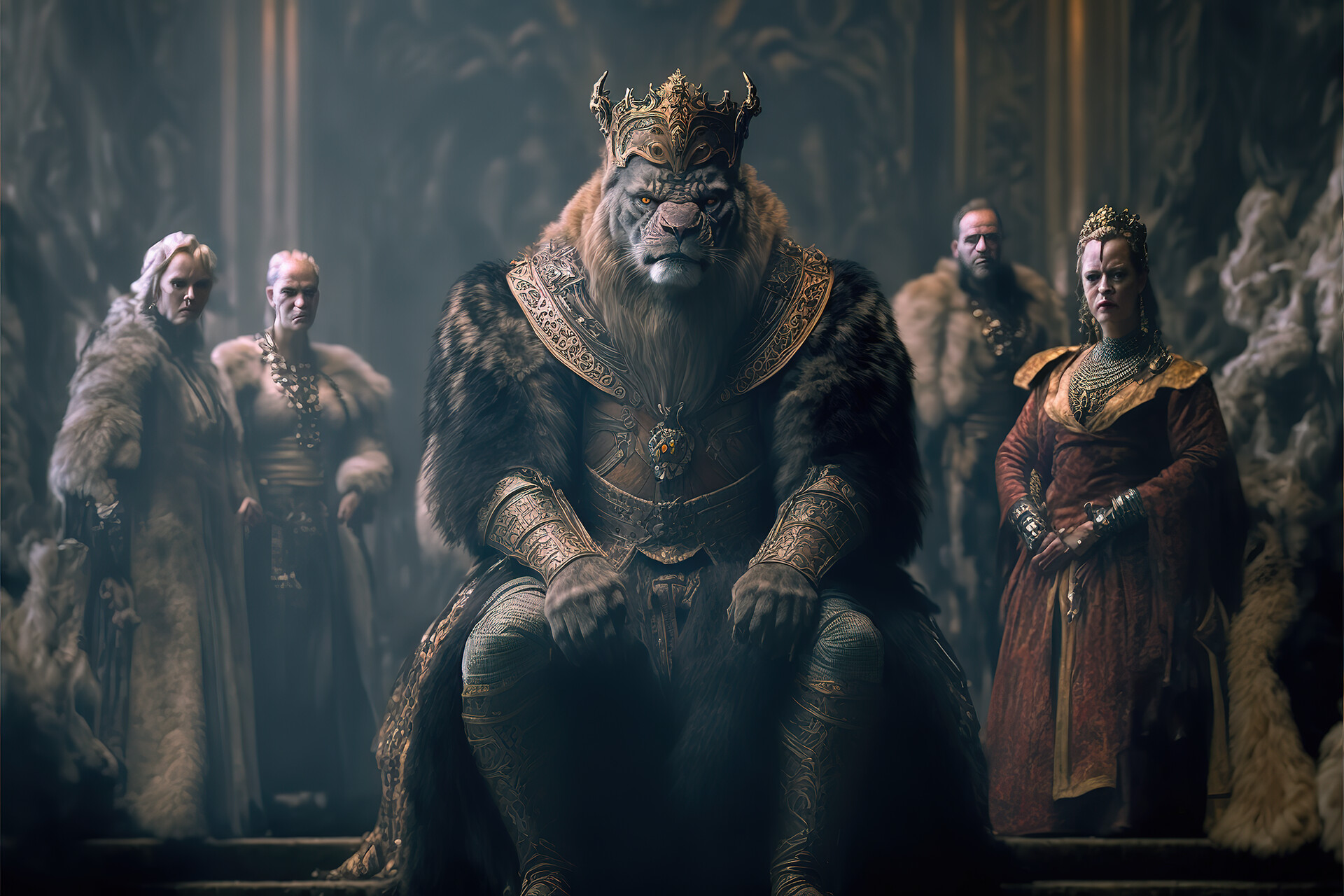 Scott Richard - 41 AI Concepts for Fantasy Beast King