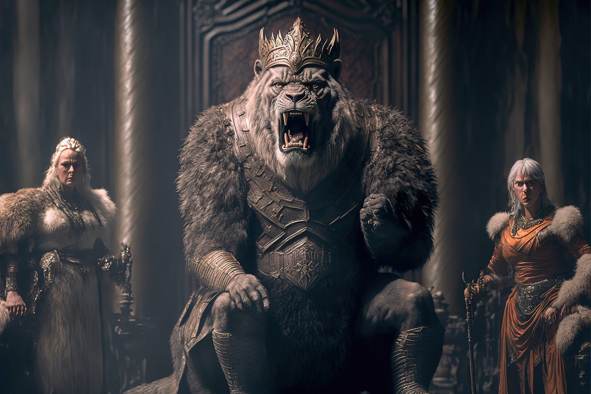 Scott Richard - 41 AI Concepts for Fantasy Beast King