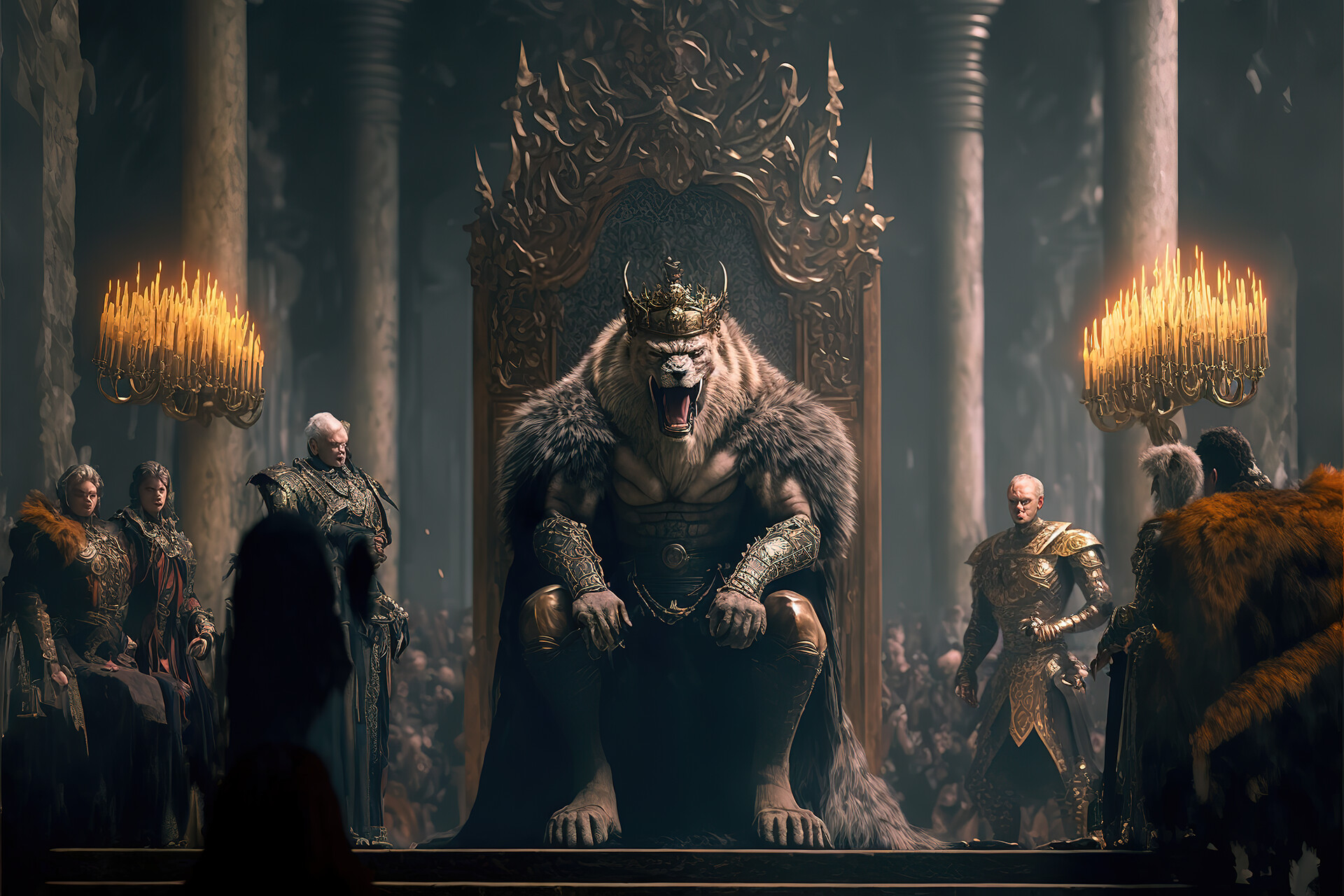 Scott Richard - 41 AI Concepts for Fantasy Beast King