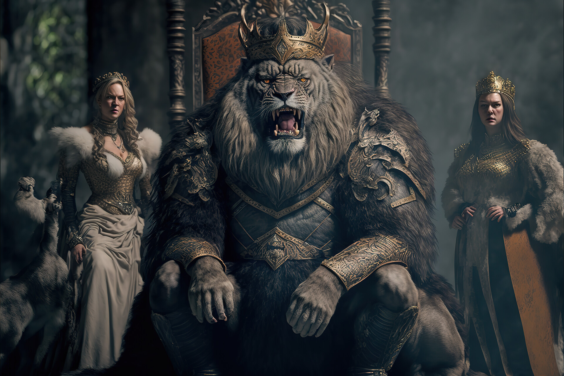 Scott Richard - 41 AI Concepts for Fantasy Beast King