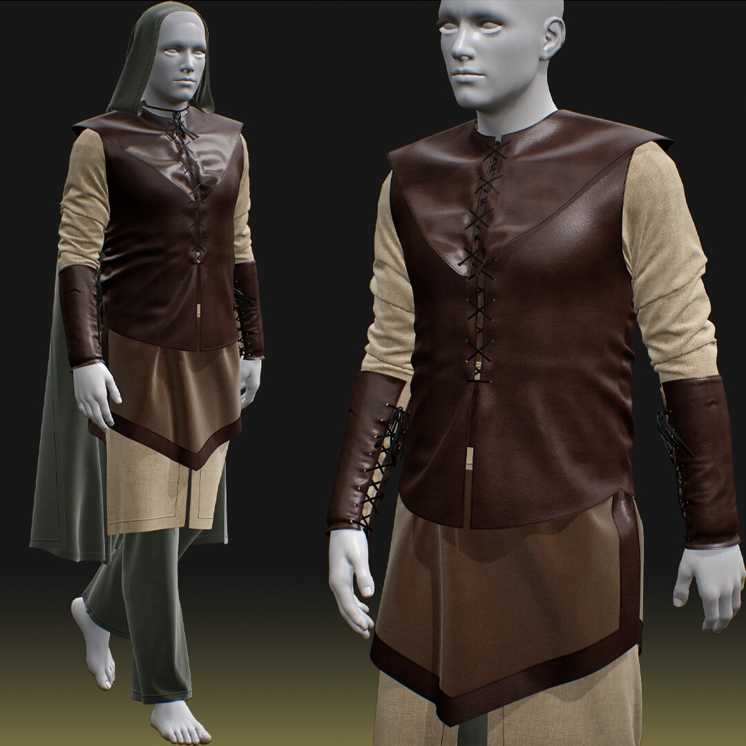 ArtStation - Medieval Male Outfit
