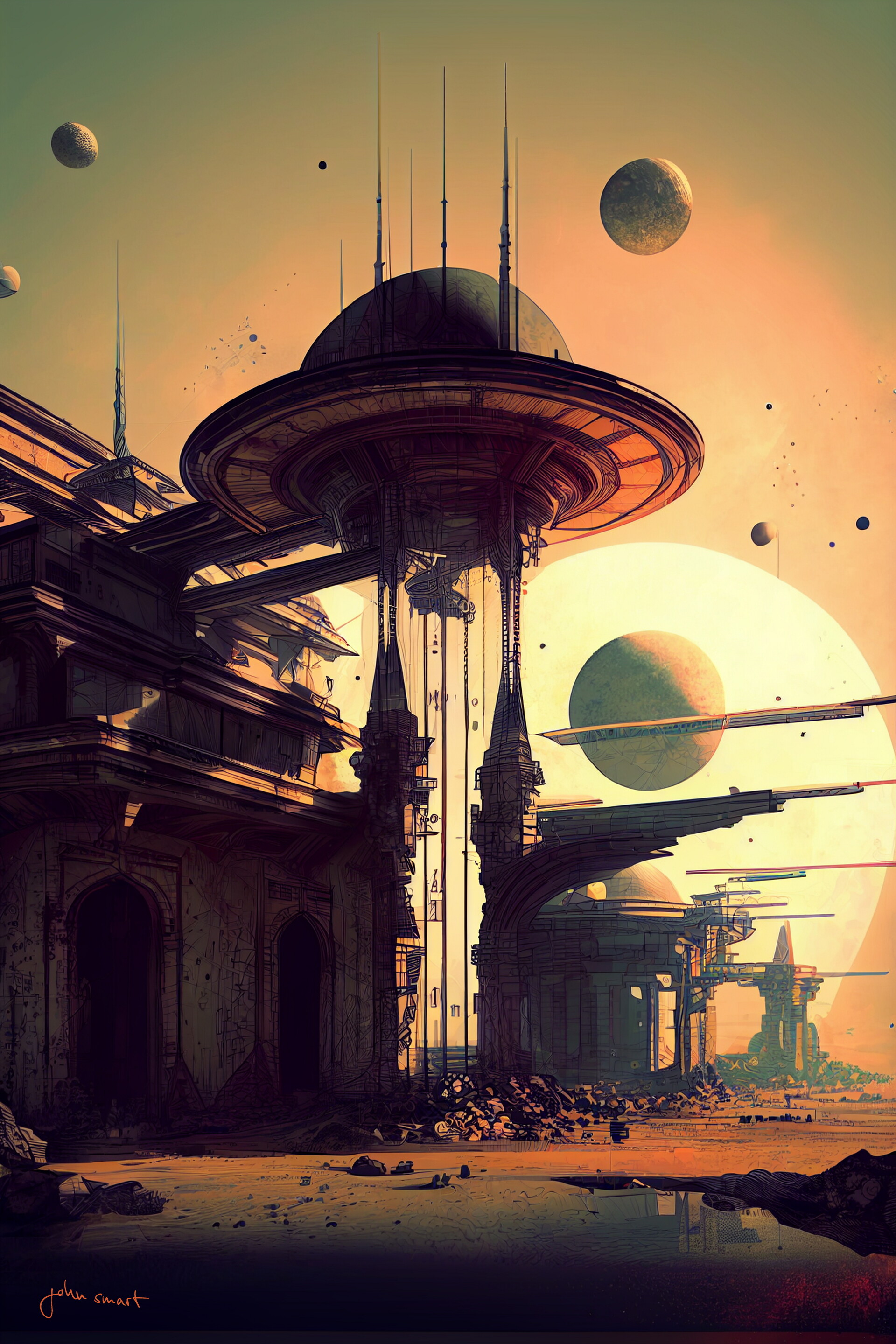 ArtStation - one of a hundred millions, john smart, midjourney_ai 2022