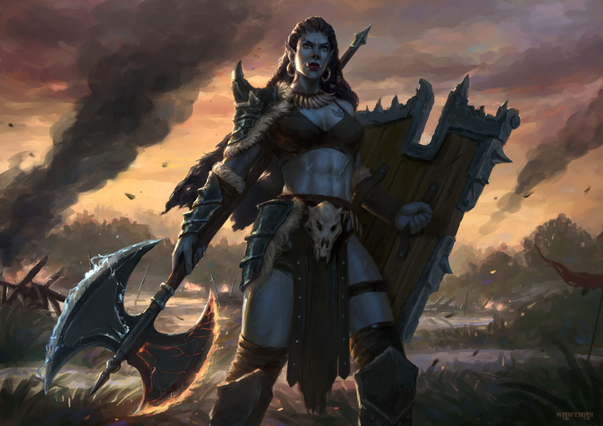 ArtStation - Half-Ork Barbarian