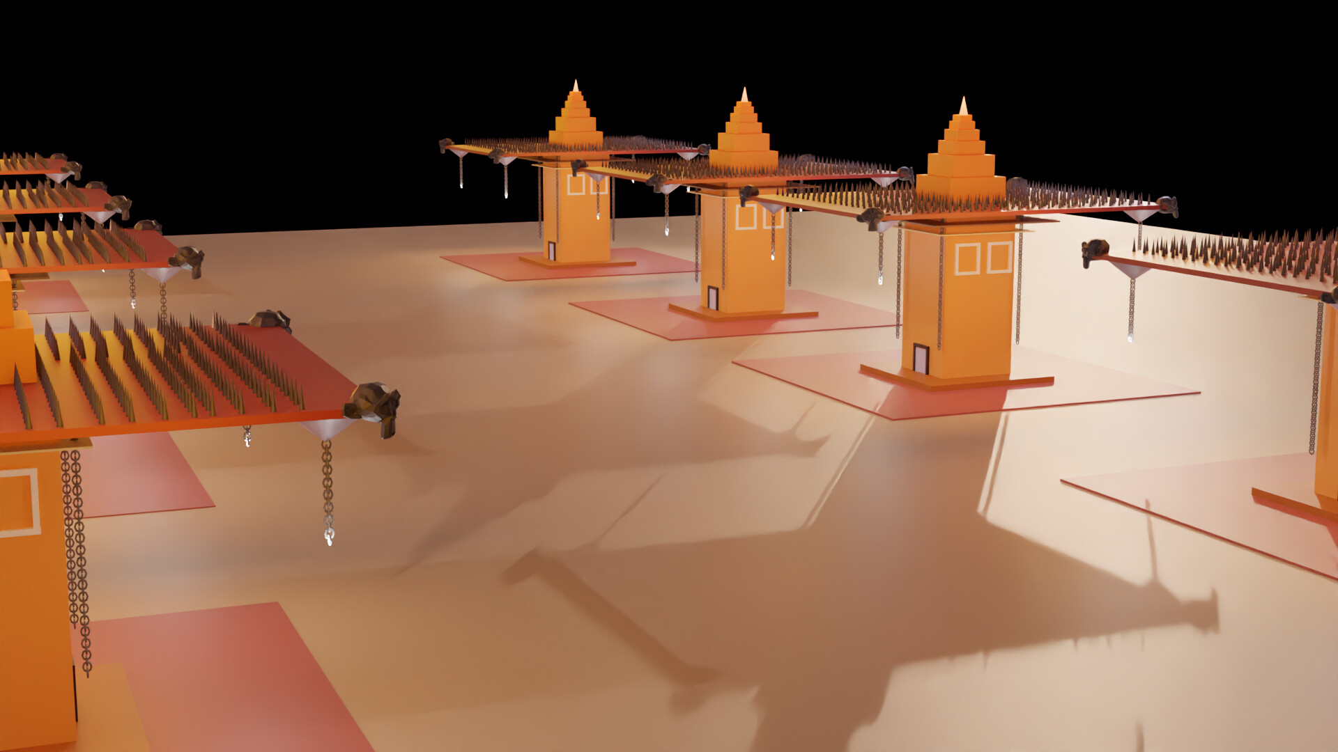 ArtStation - Lowpoly temple 3d model