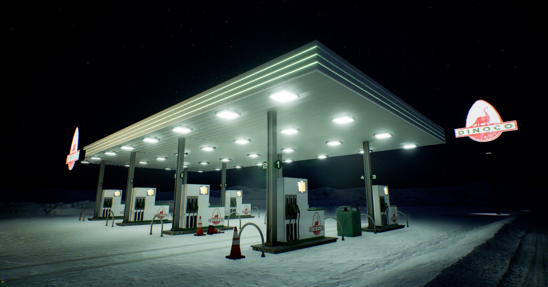 Dinoco Gas Station Real Life