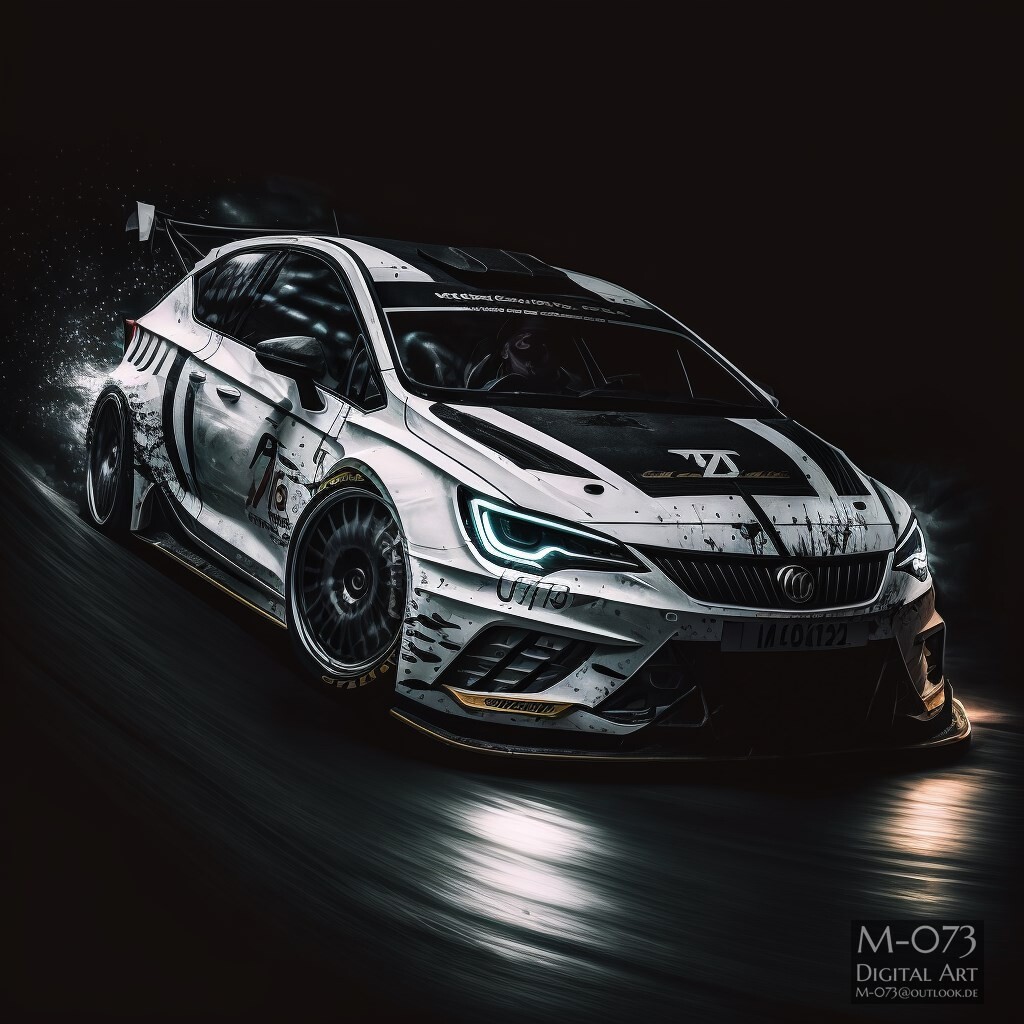 ArtStation - white tcr dtc car - nov22