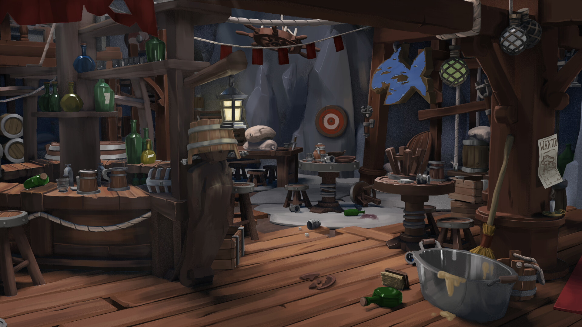 ArtStation - 2D Concept - Pirats Bar