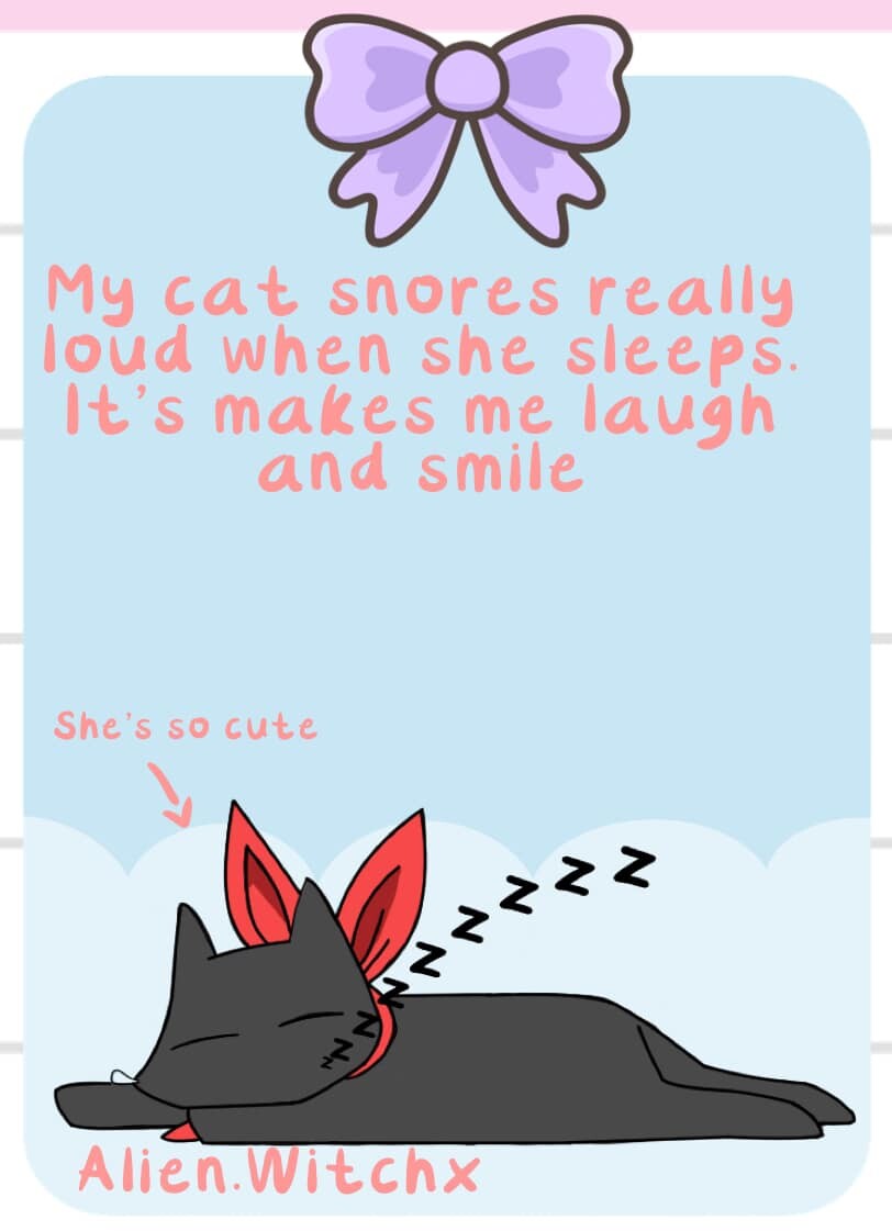 alien.witchx - 28/11/22 What made me smile today: My cat snoring