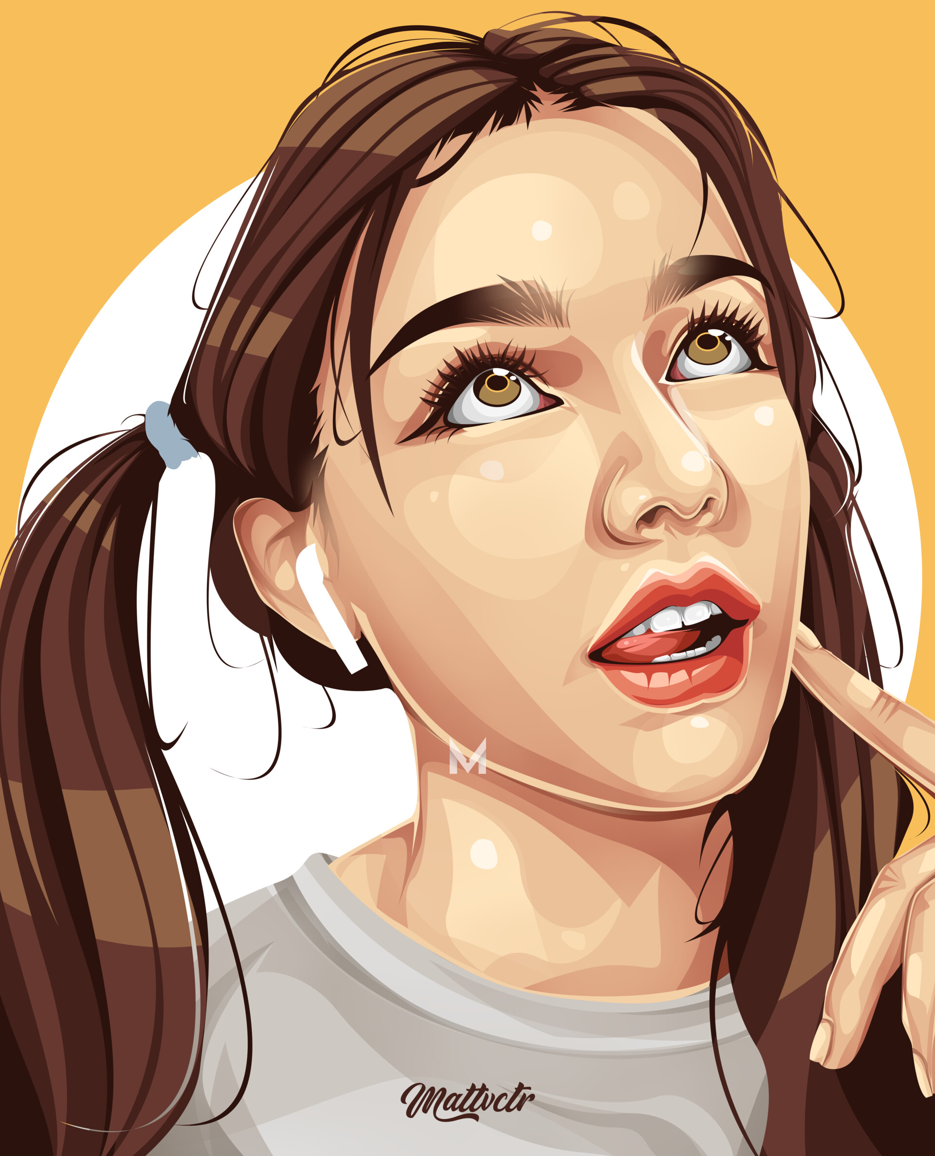 ArtStation - Vector Girl Portrait