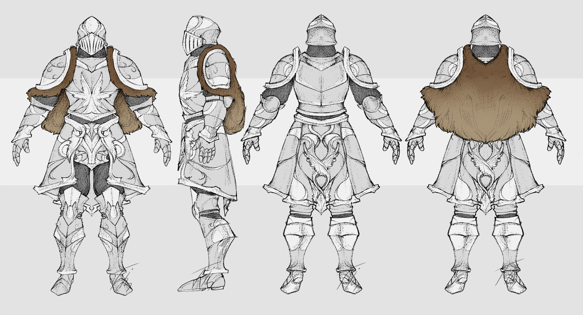 Timea Pap - Plate armor - Concept art