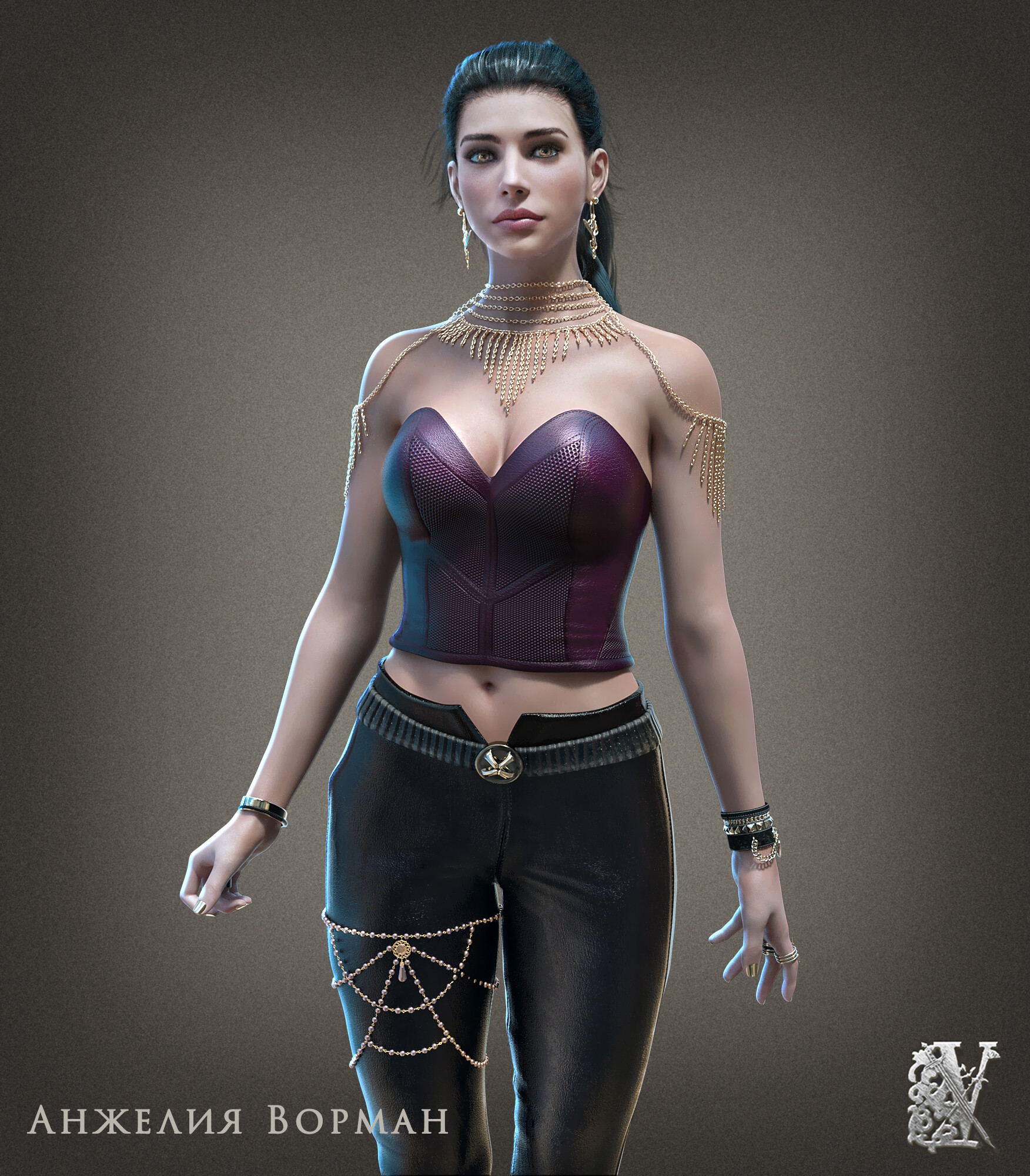 ArtStation - character Angelia Vormann, from the "Katrina" book series