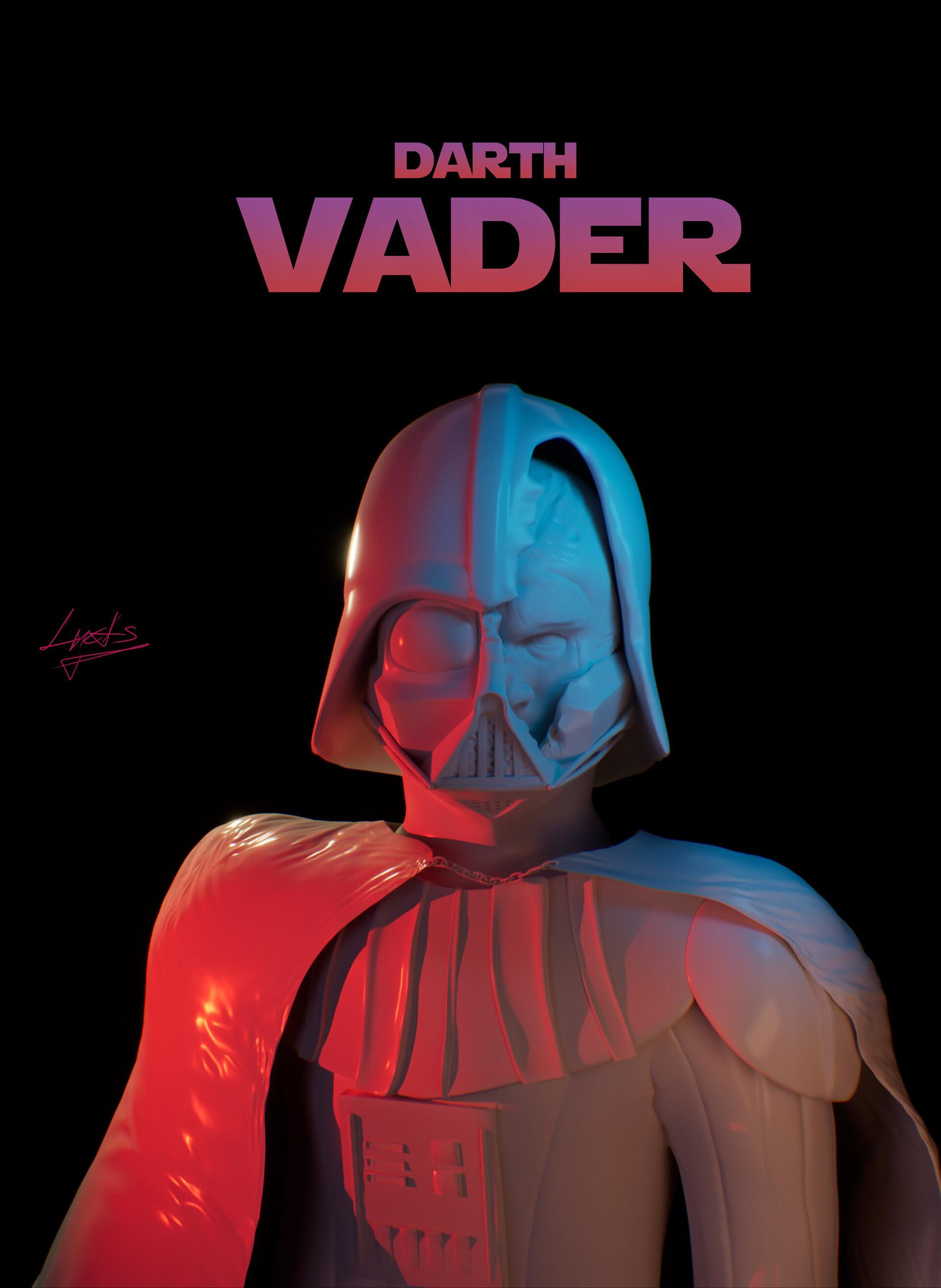 ArtStation - Darth Vader Sculpt Render