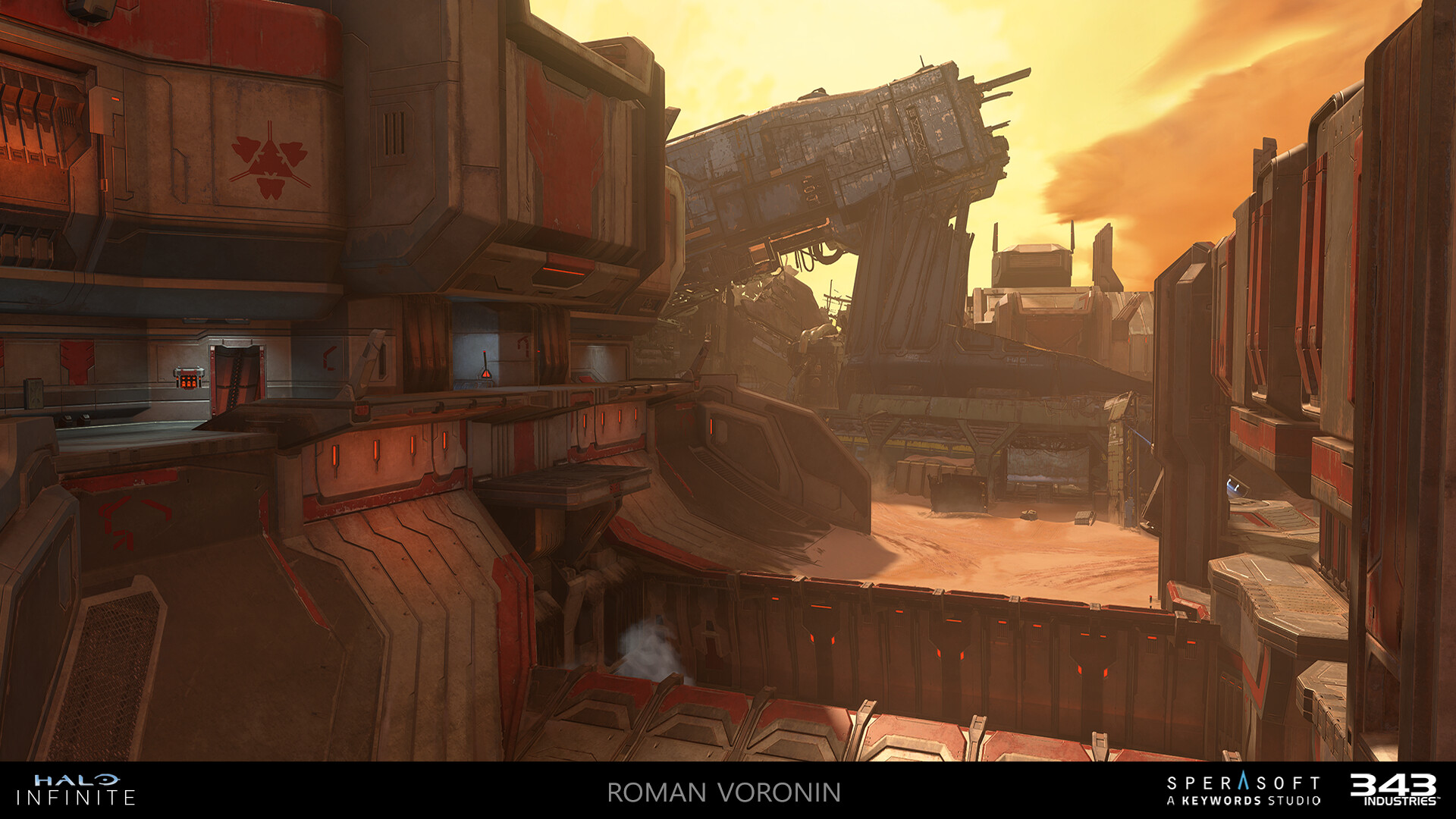 Roma Voronin - Halo Infinite - "Breaker" map lighting