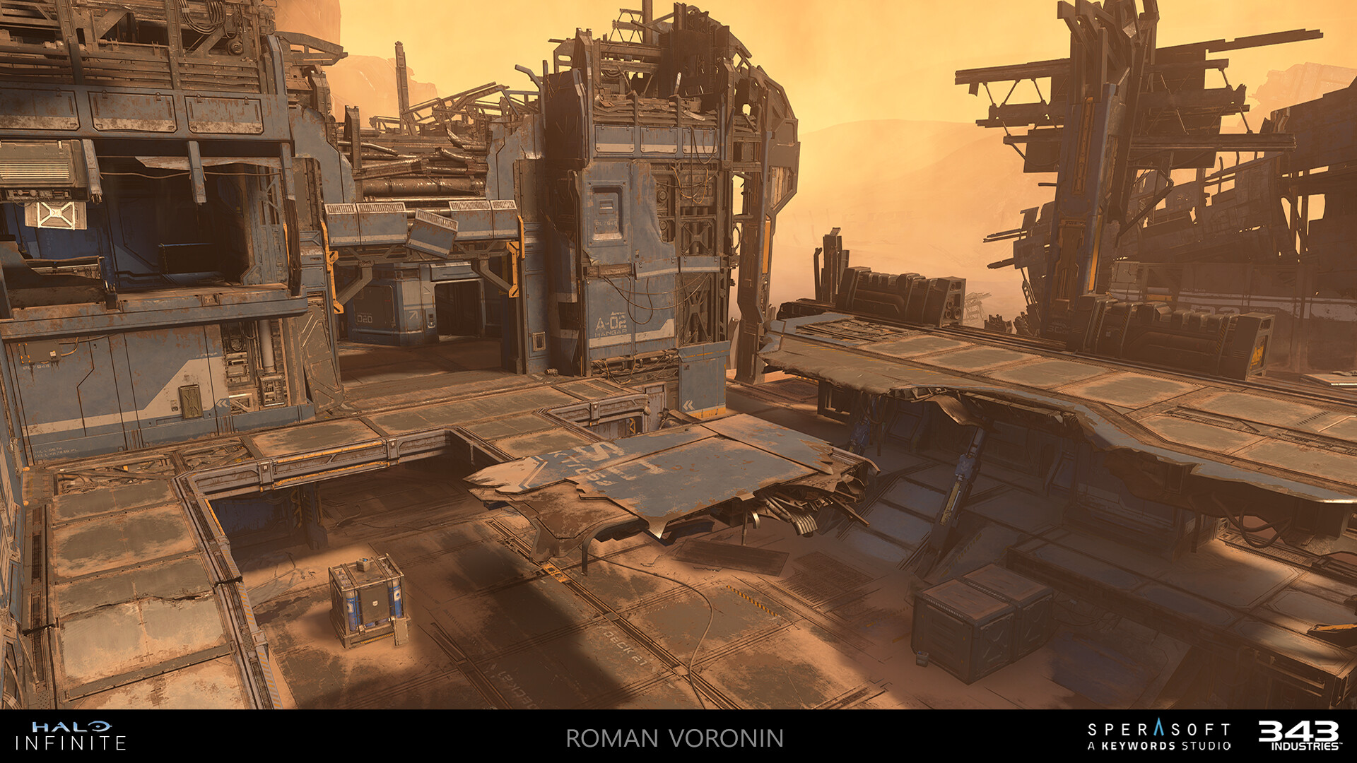 Roma Voronin - Halo Infinite - "Breaker" map lighting