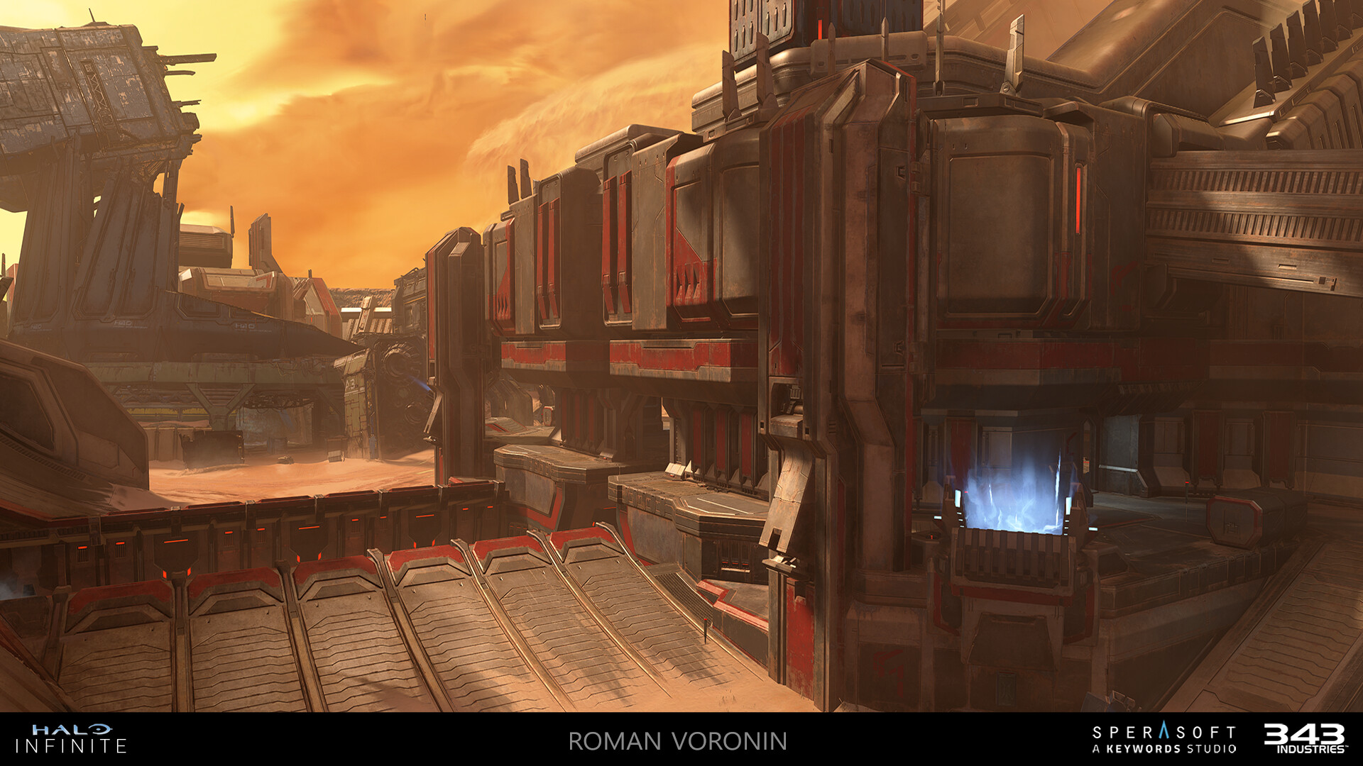 Roma Voronin - Halo Infinite - "Breaker" map lighting