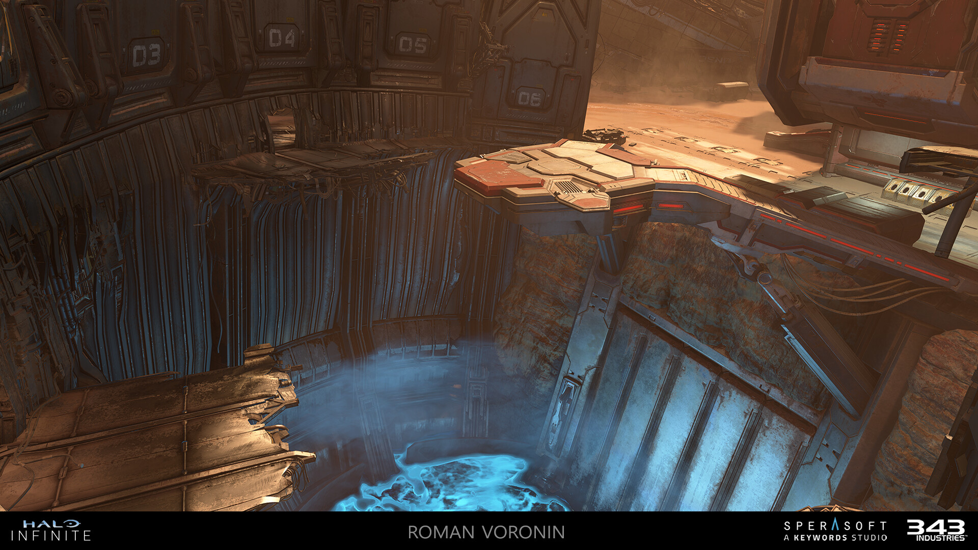 Roma Voronin - Halo Infinite - "Breaker" map lighting