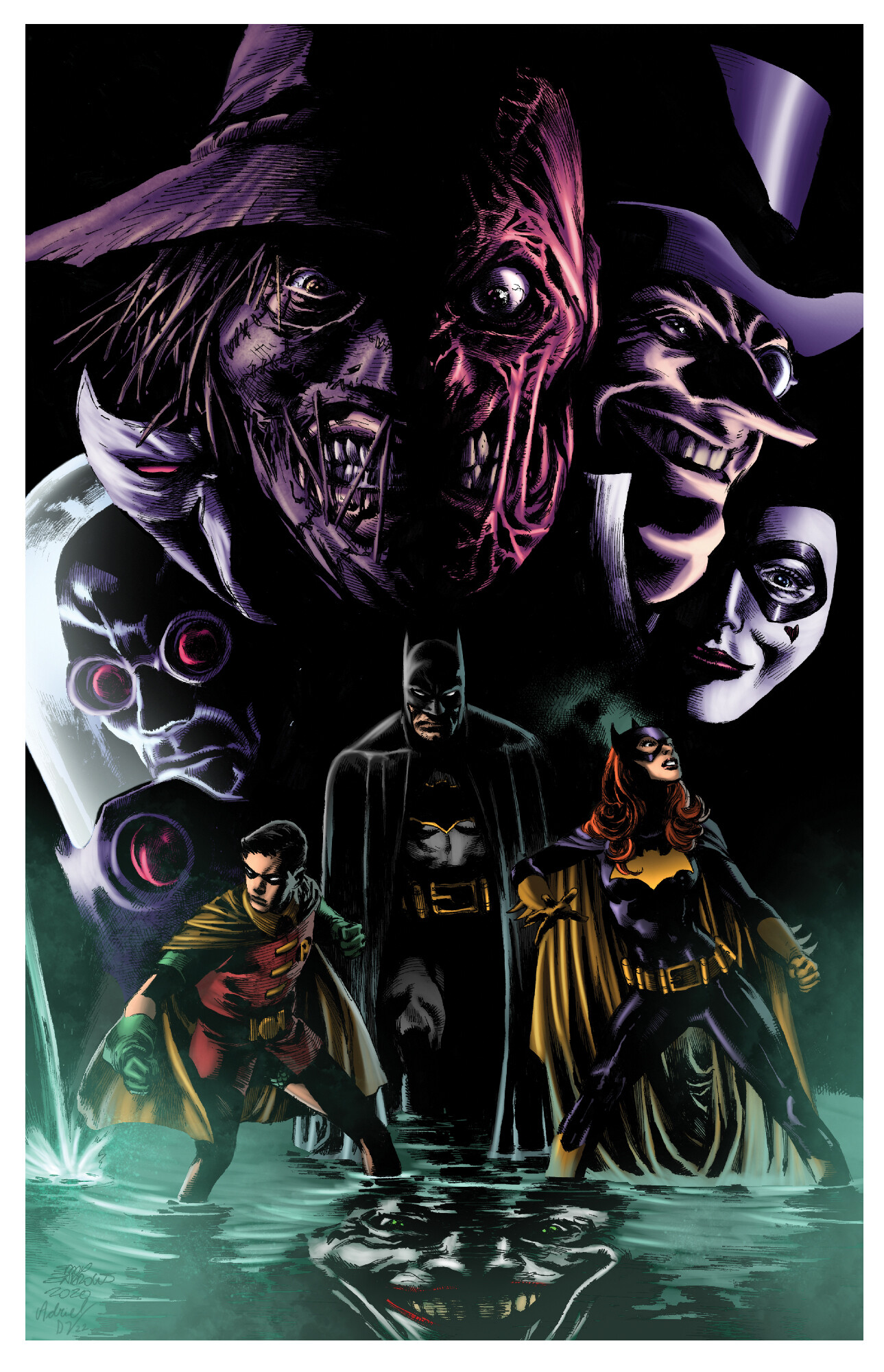 ArtStation - Batman family and villains COLORS sample