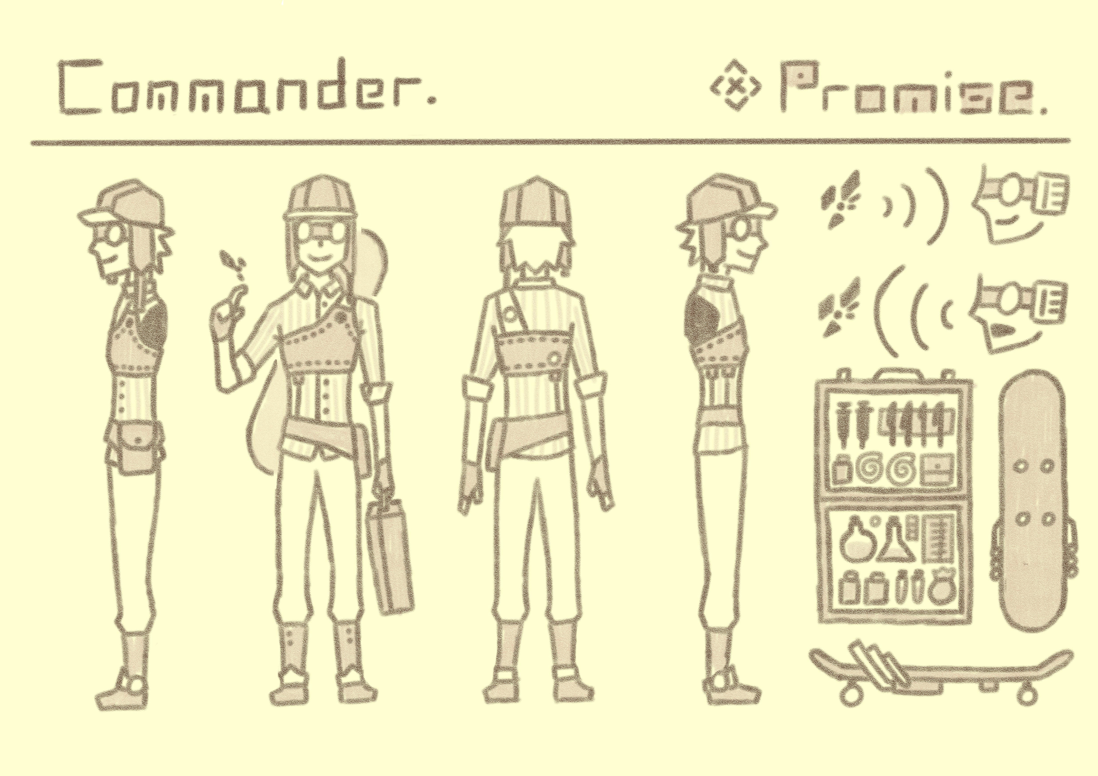 Promise Chung - Mecha Bees & Commander Character Design