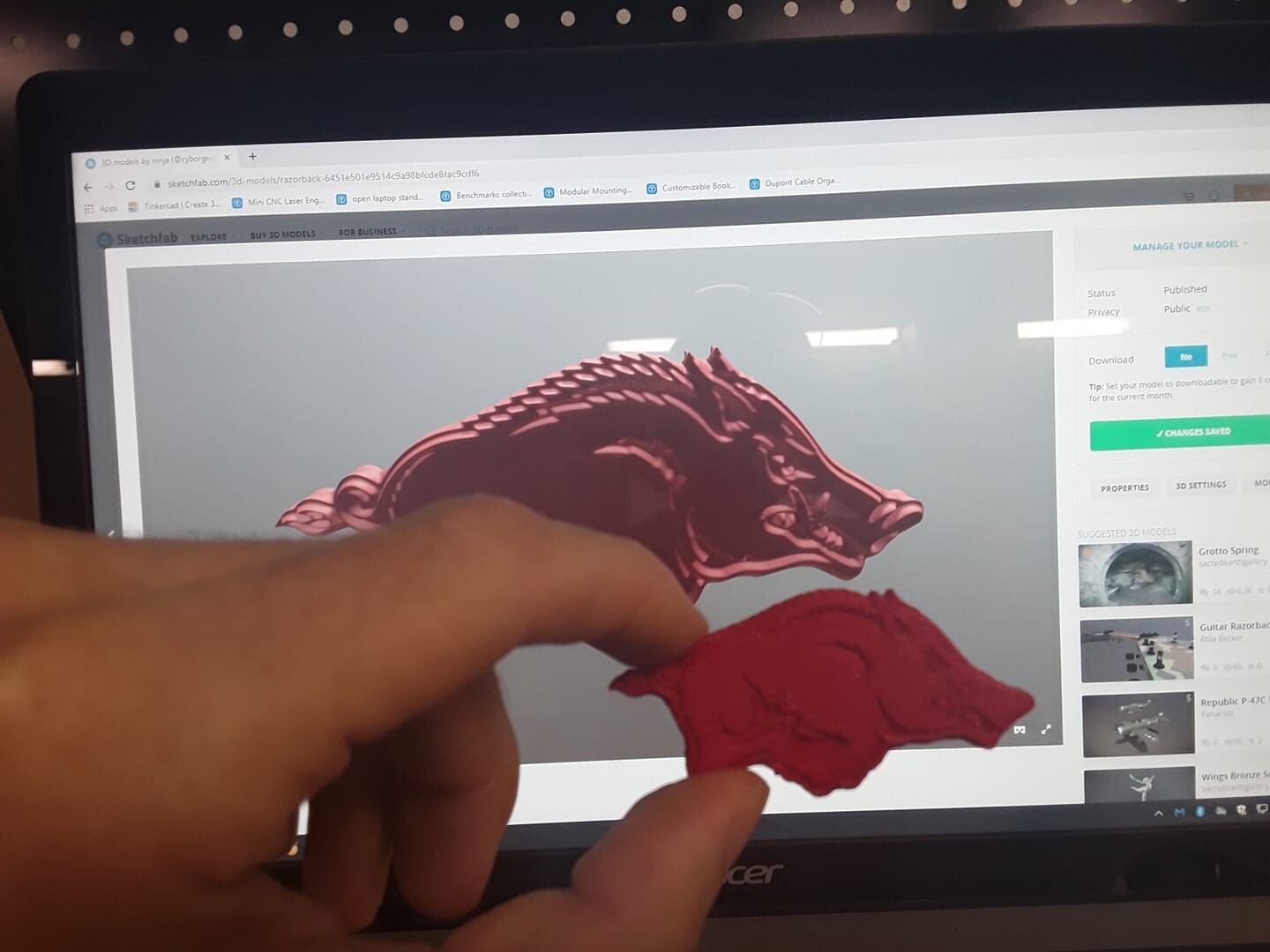 ArtStation - Razorback 3D Print