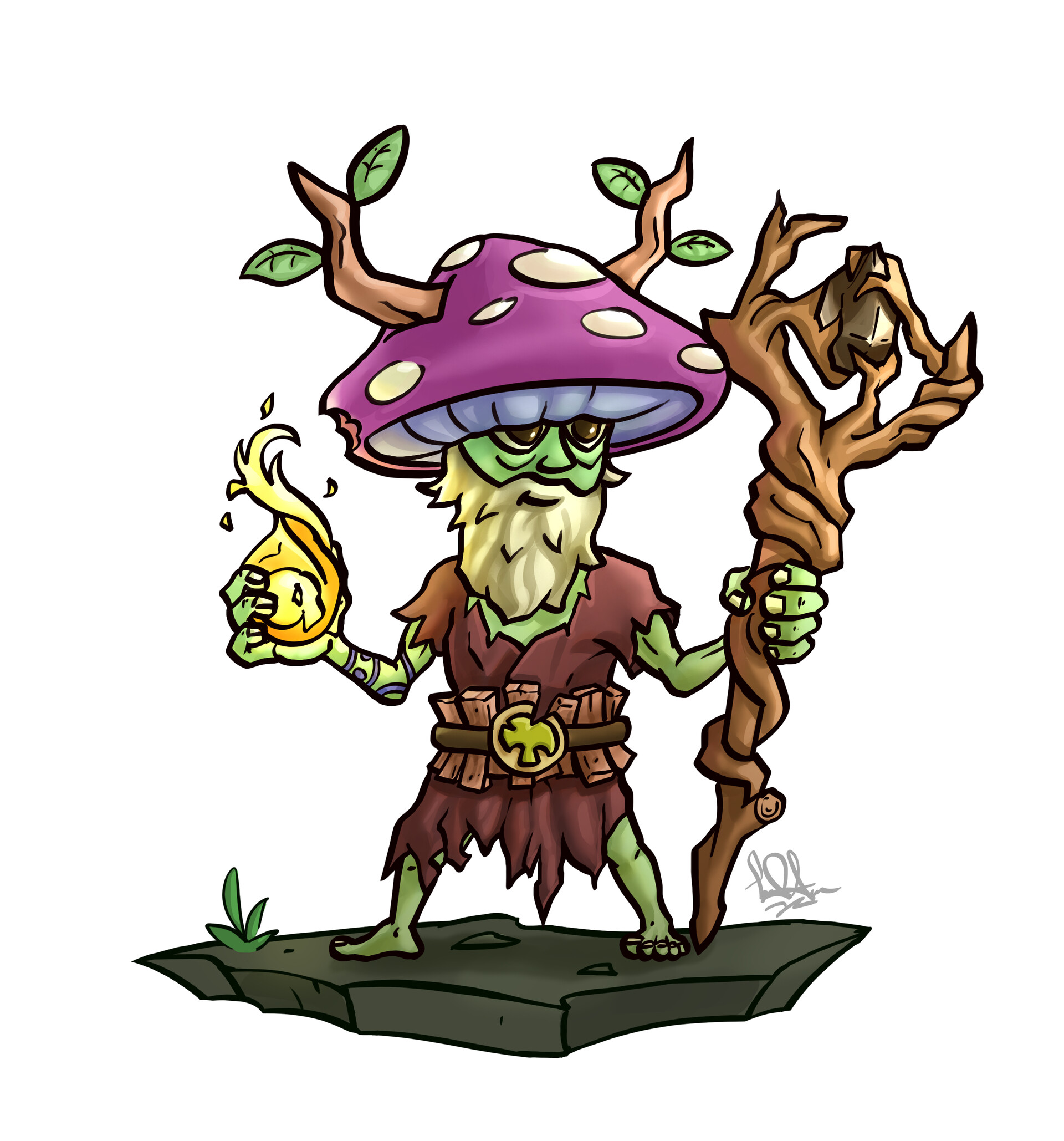 ArtStation - Forest healer or Grandpa Griban