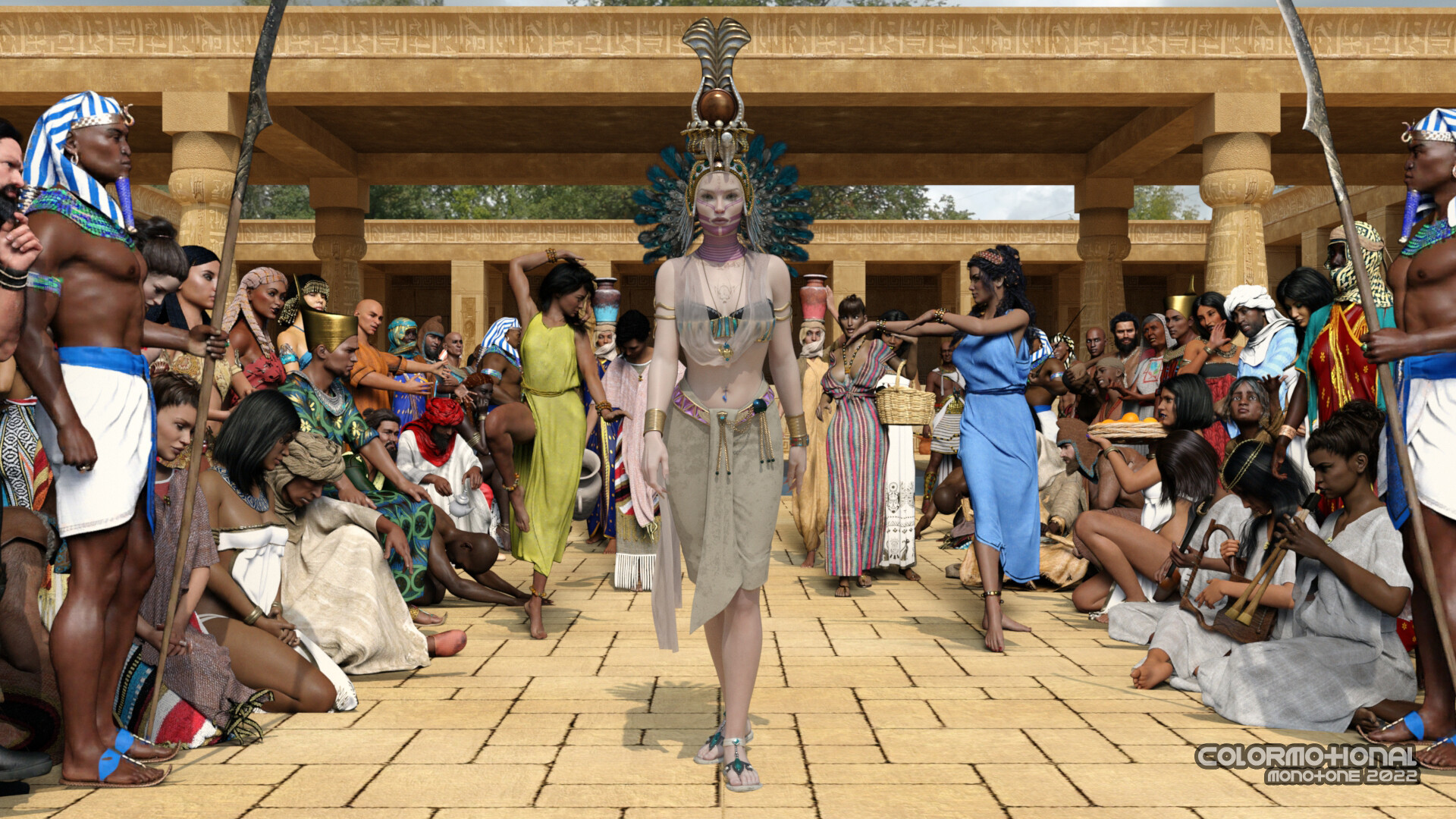 ArtStation - The Valley of the Kings - Udjebten, The albino Pharaoh Queen