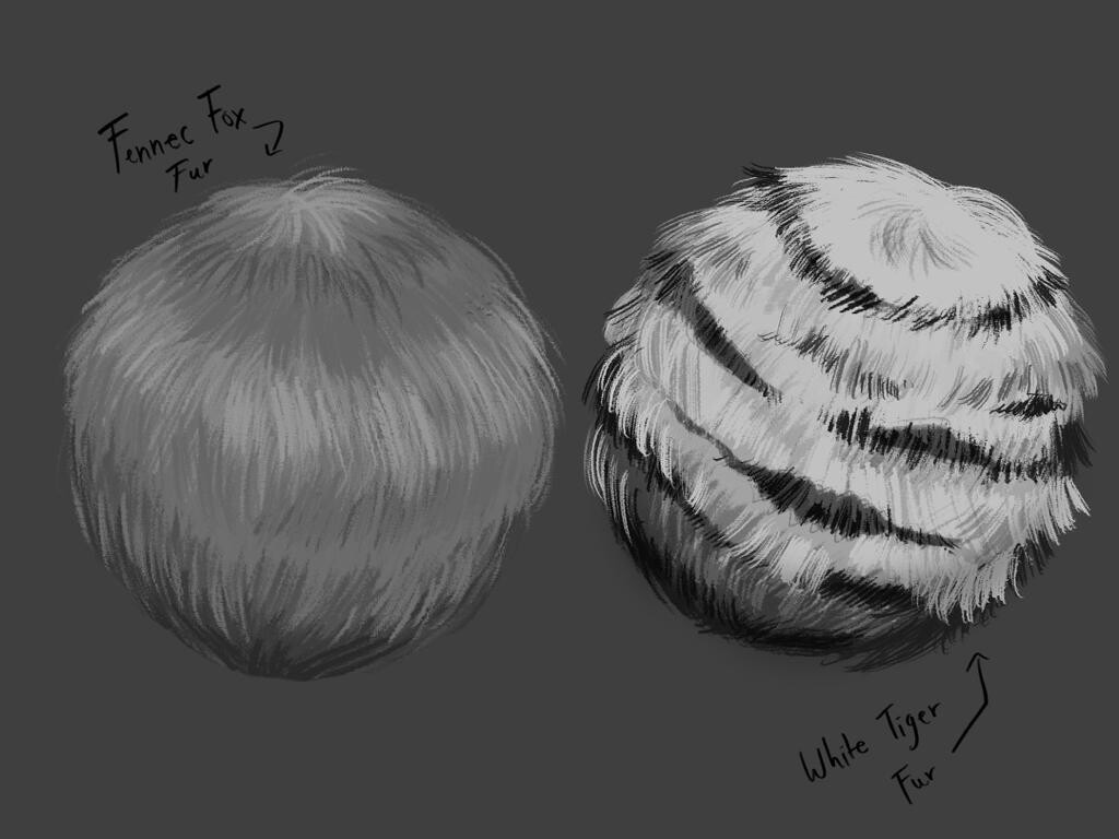 how to draw fur digital art