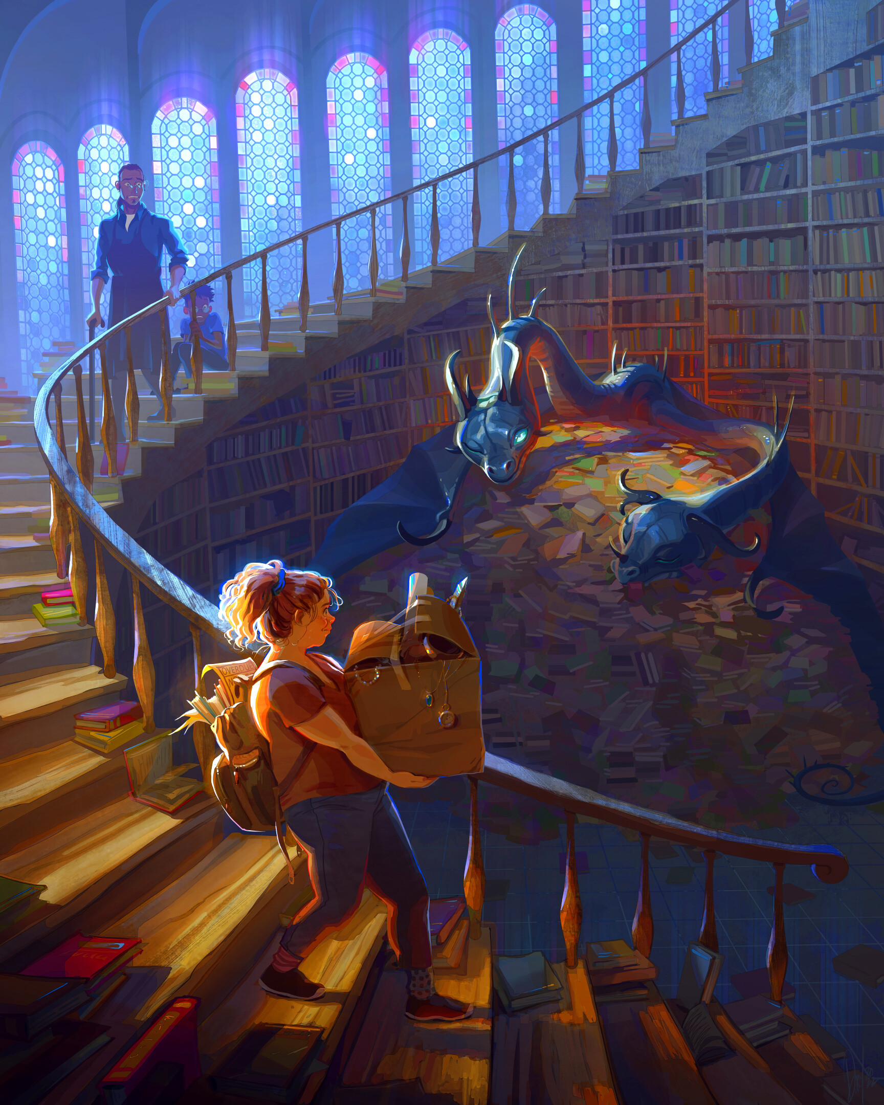 ArtStation - The Library Dragon