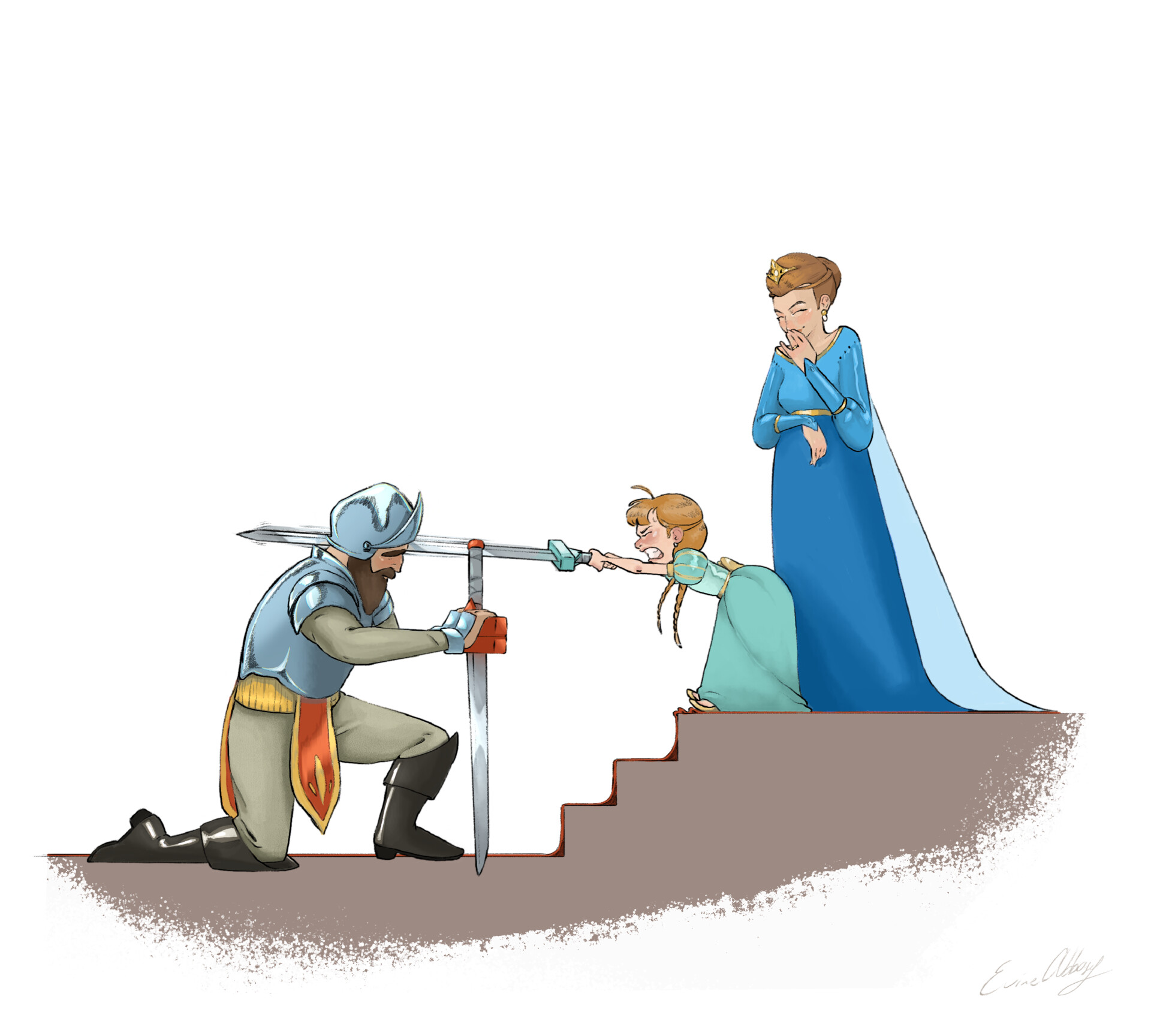 ArtStation - Little Princess Knights with difficulty