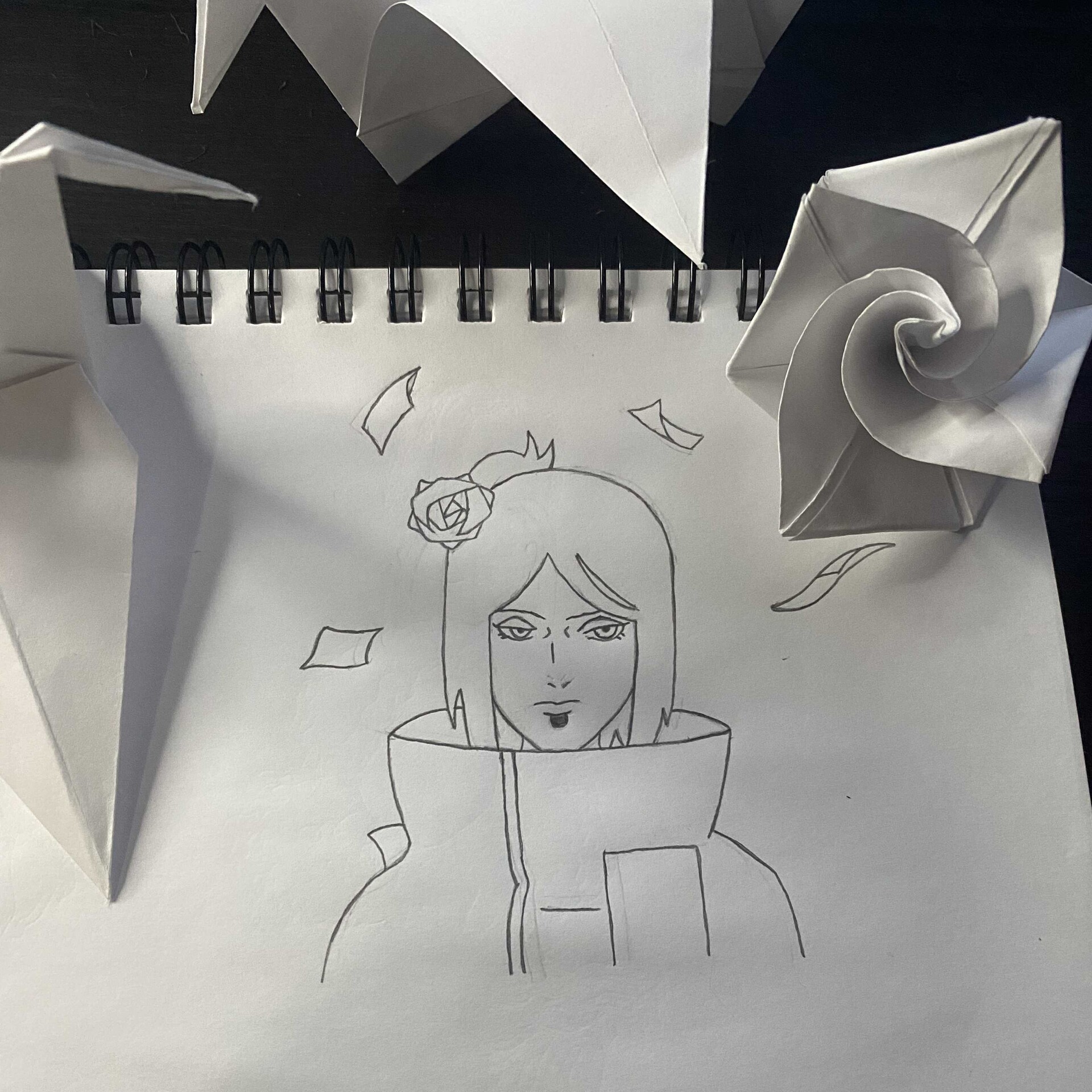 ArtStation - Konan and paper origami