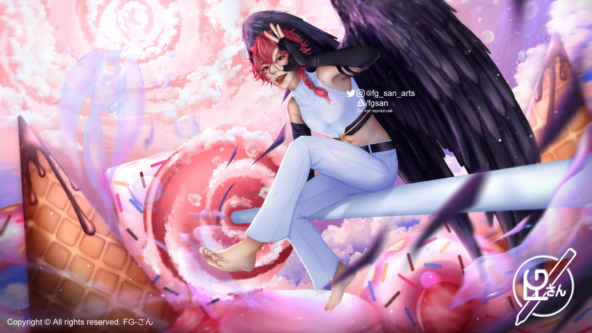 ArtStation - [Reyvienne] - Gluttony splash (OC redraw 2022)