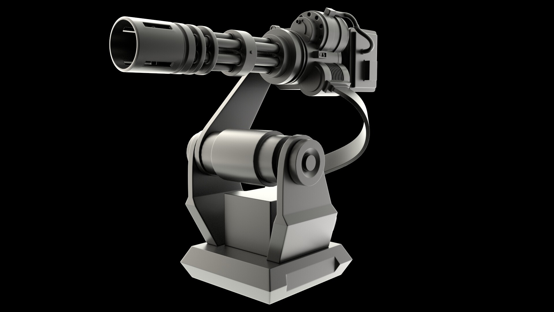 ArtStation - Gatling Gun Turret