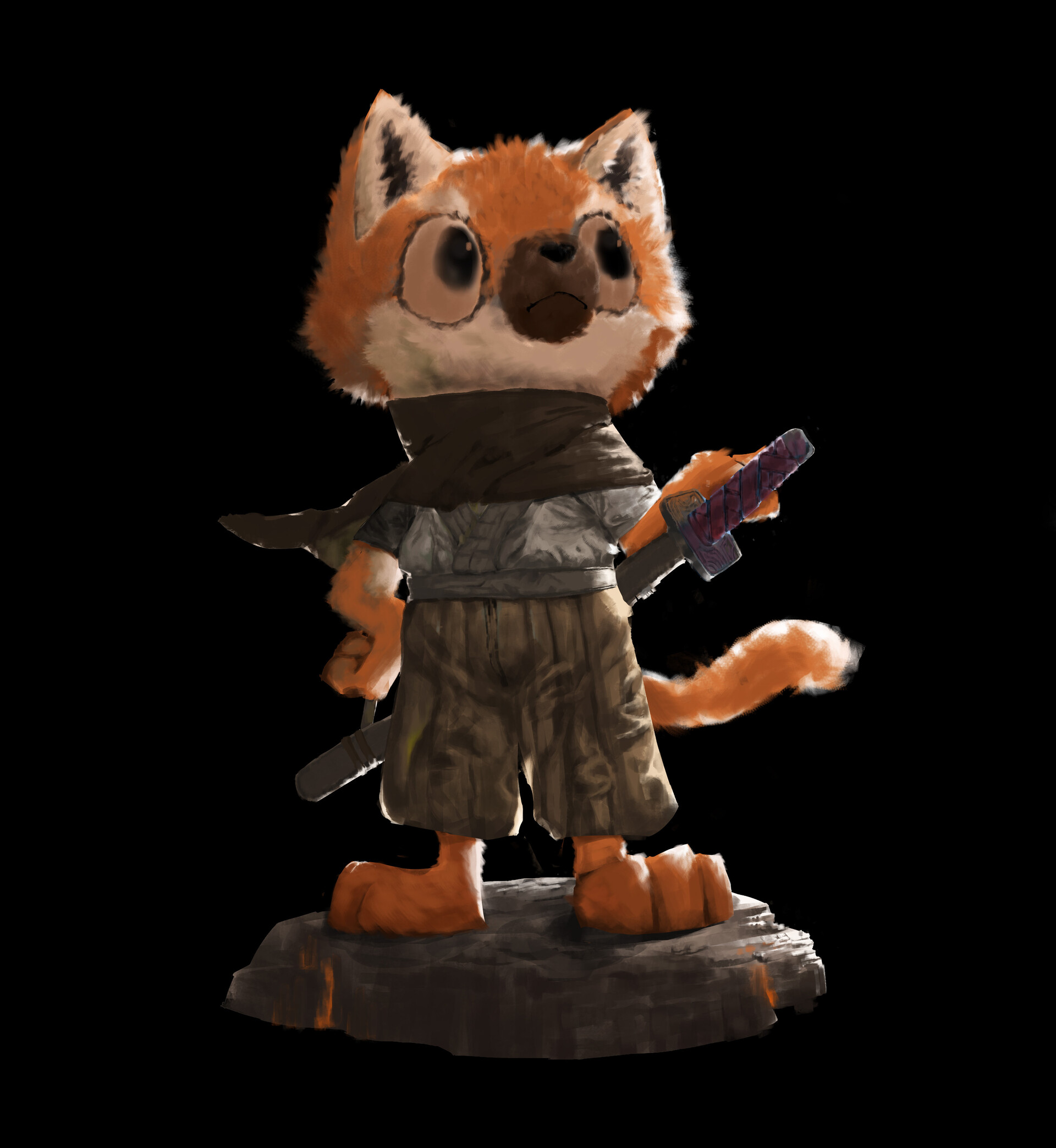 ArtStation - cat swordman