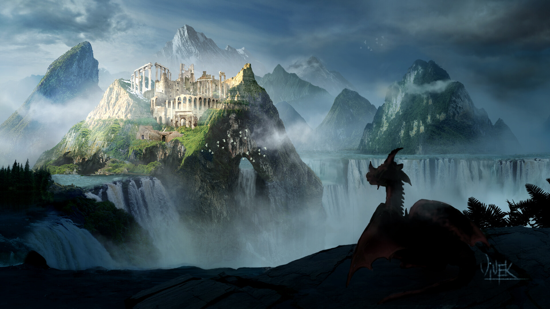 ArtStation - DRAGON VALLEY CONCEPT ART